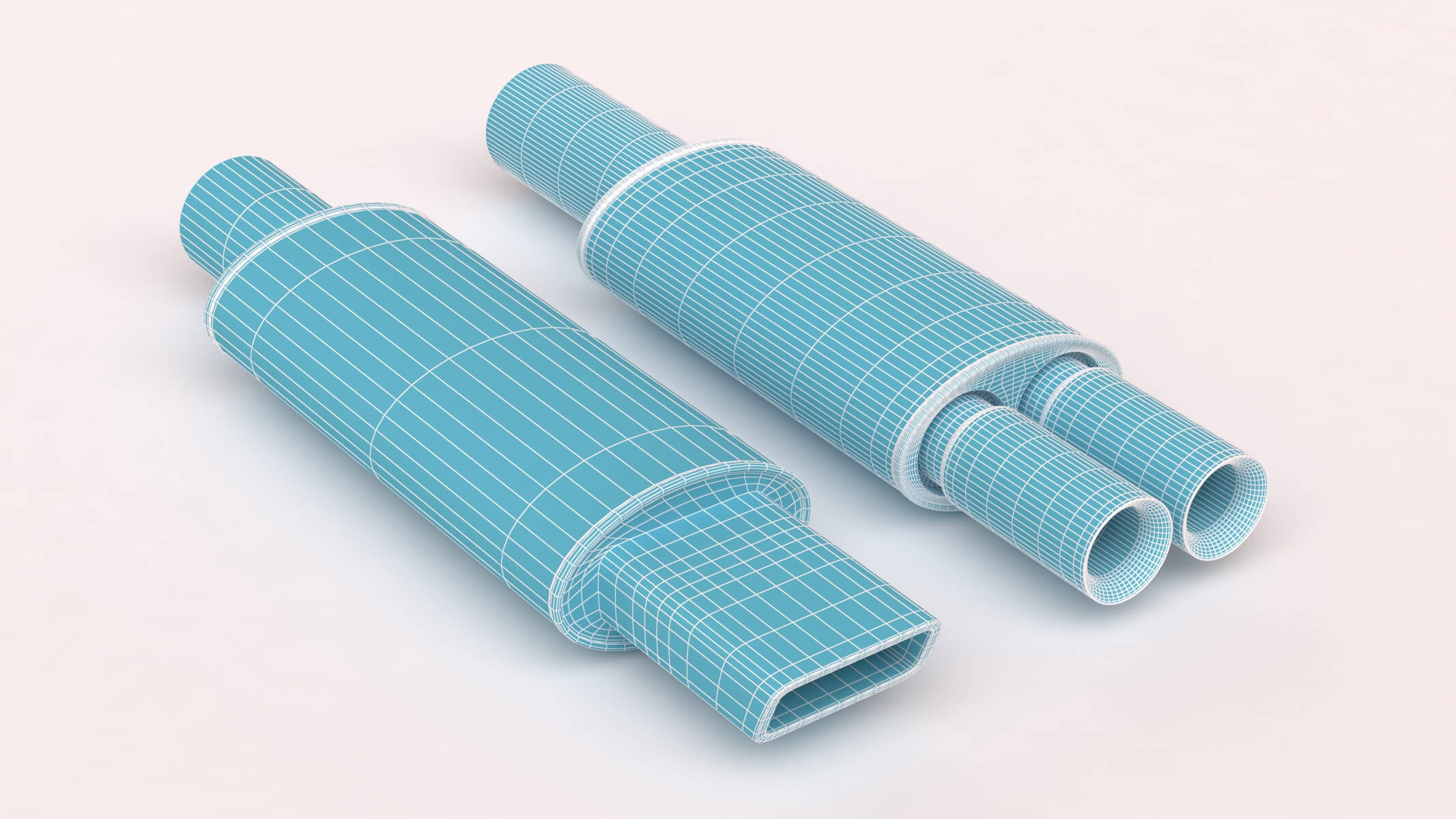 Muffler Pack 02 Printable - 3D Model by bayazoff