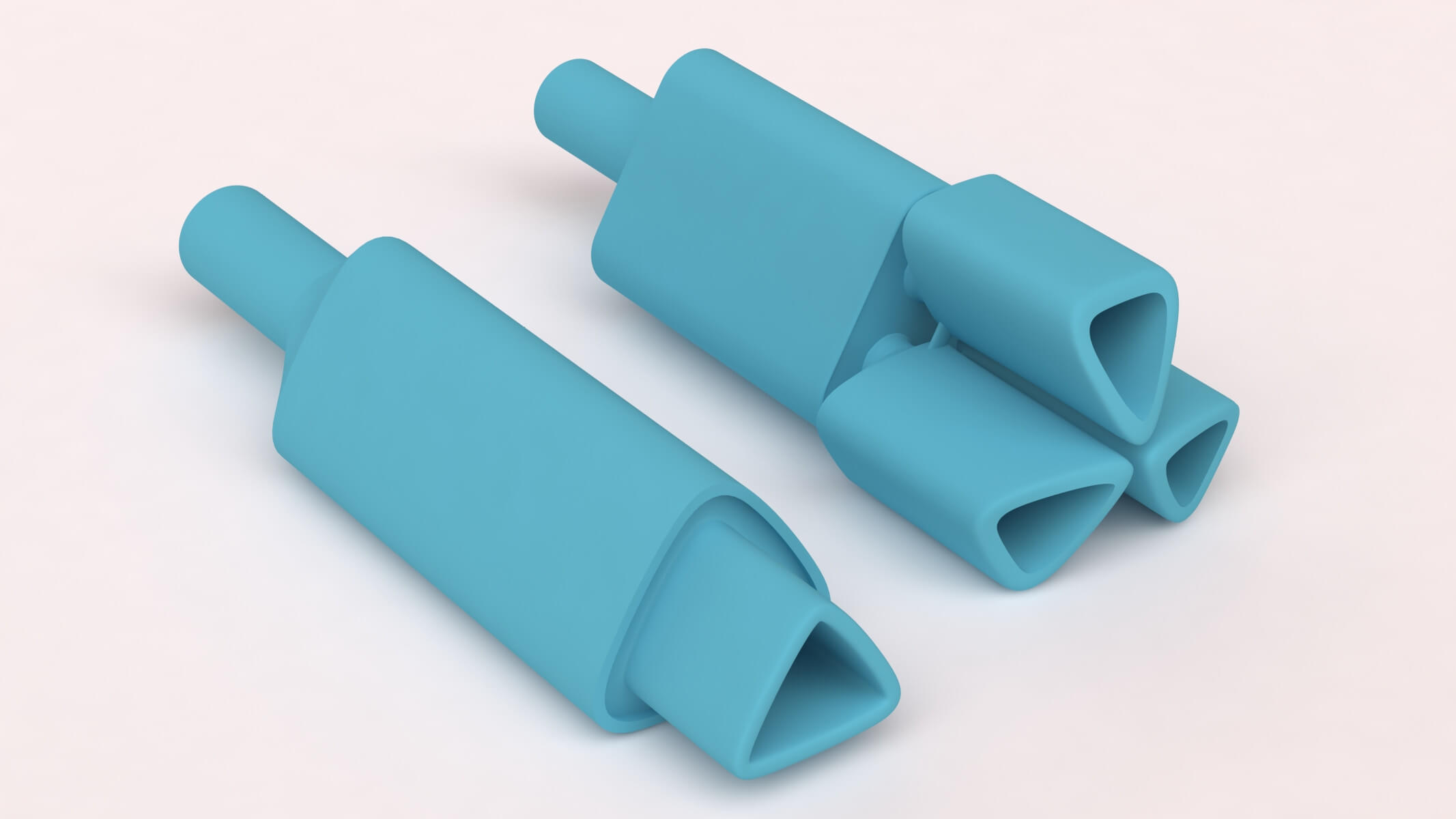 Muffler Pack 02 Printable - 3D Model by bayazoff