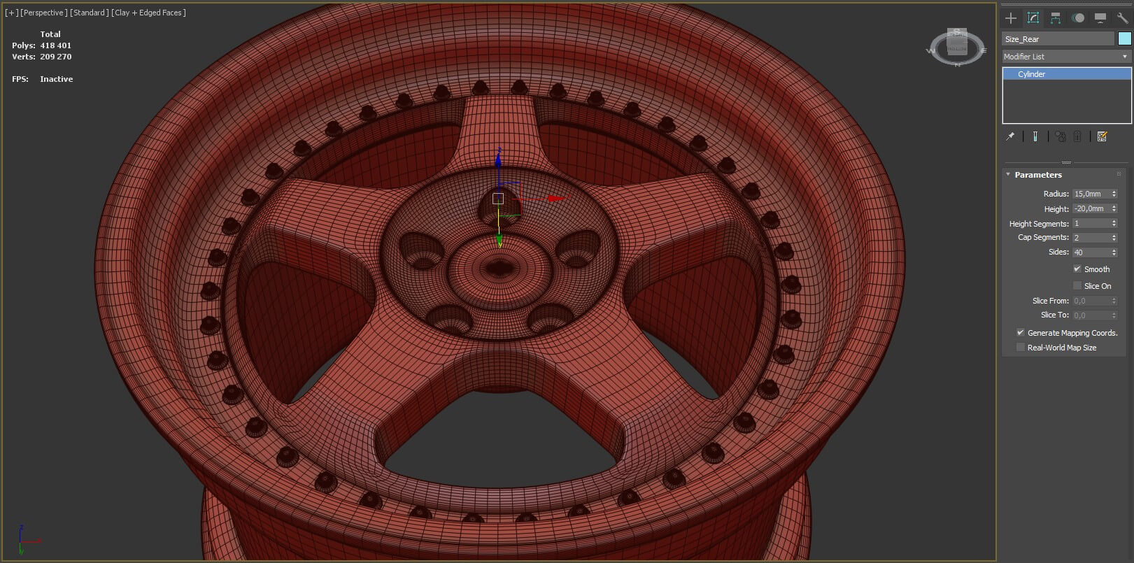 OZ Racing Pegasus Ks Printable Rim - 3D Print Model by bayazoff