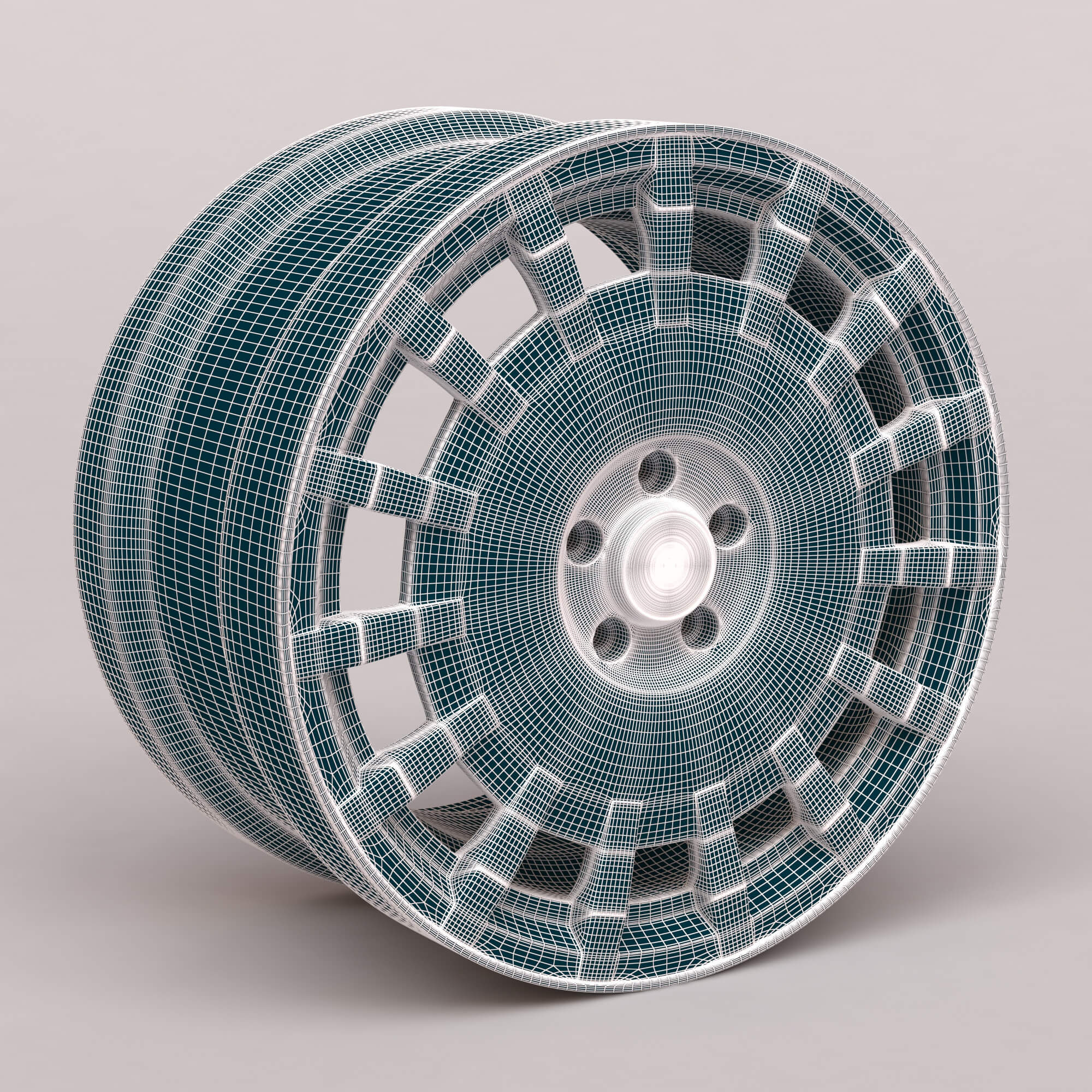 OZ Racing Rally Rim - 3D Model by bayazoff
