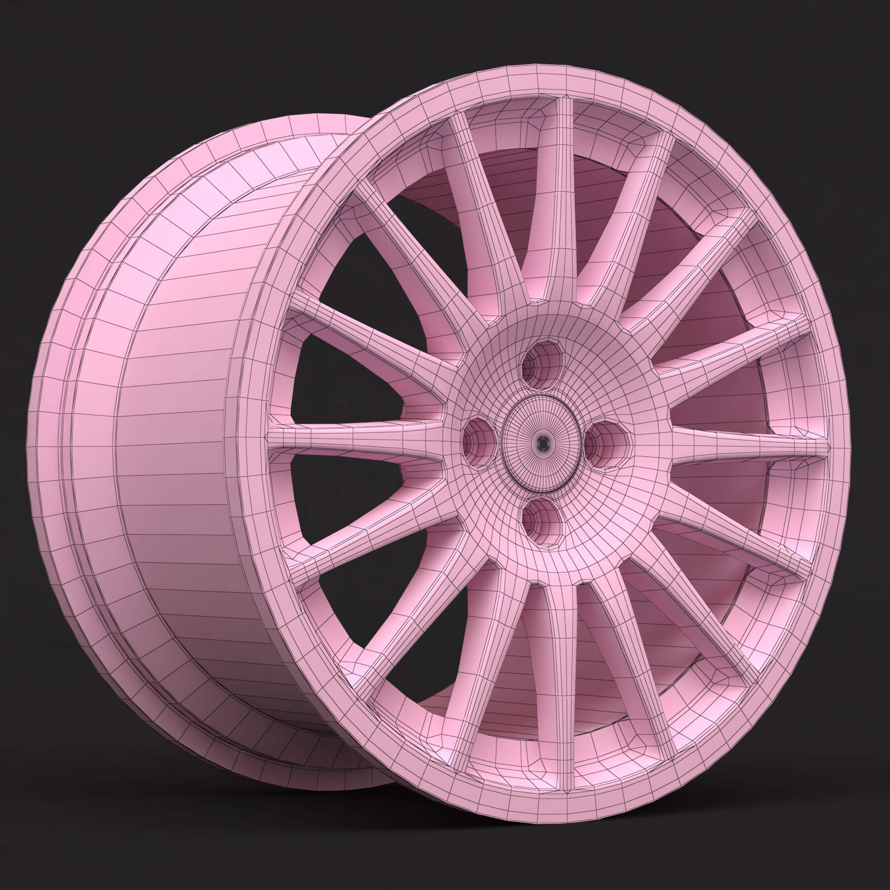 OZ Superturismo Rims - 3D Model by bayazoff