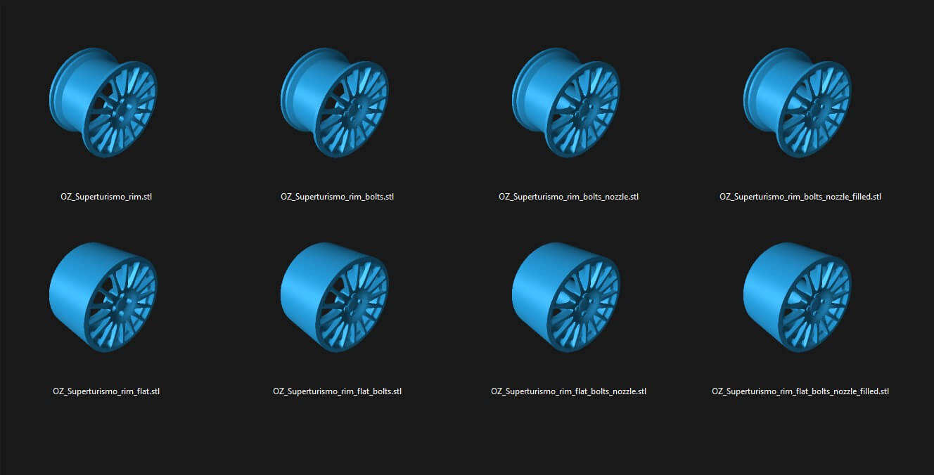 OZ Superturismo Rims - 3D Model by bayazoff