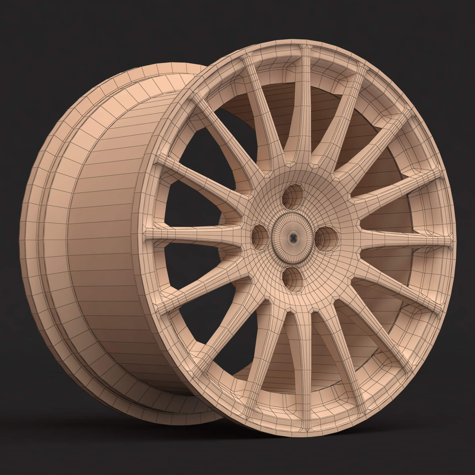OZ Superturismo WRC Rims Printable - 3D Model by bayazoff