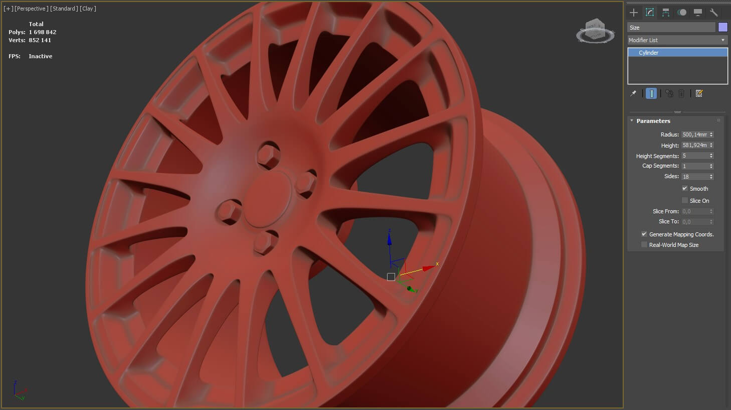 OZ Superturismo WRC Rims Printable - 3D Model by bayazoff