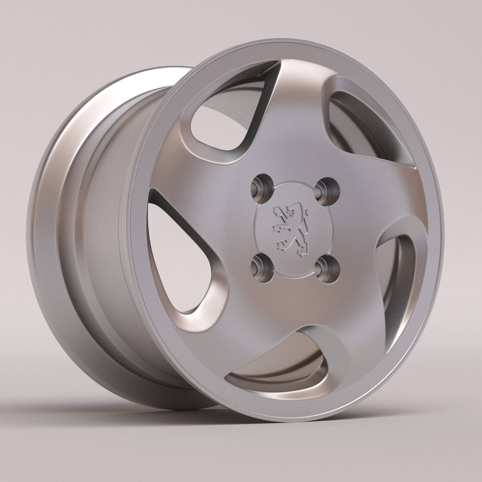 Peugeot 306 D Turbo Rim - 3D Print Model by bayazoff