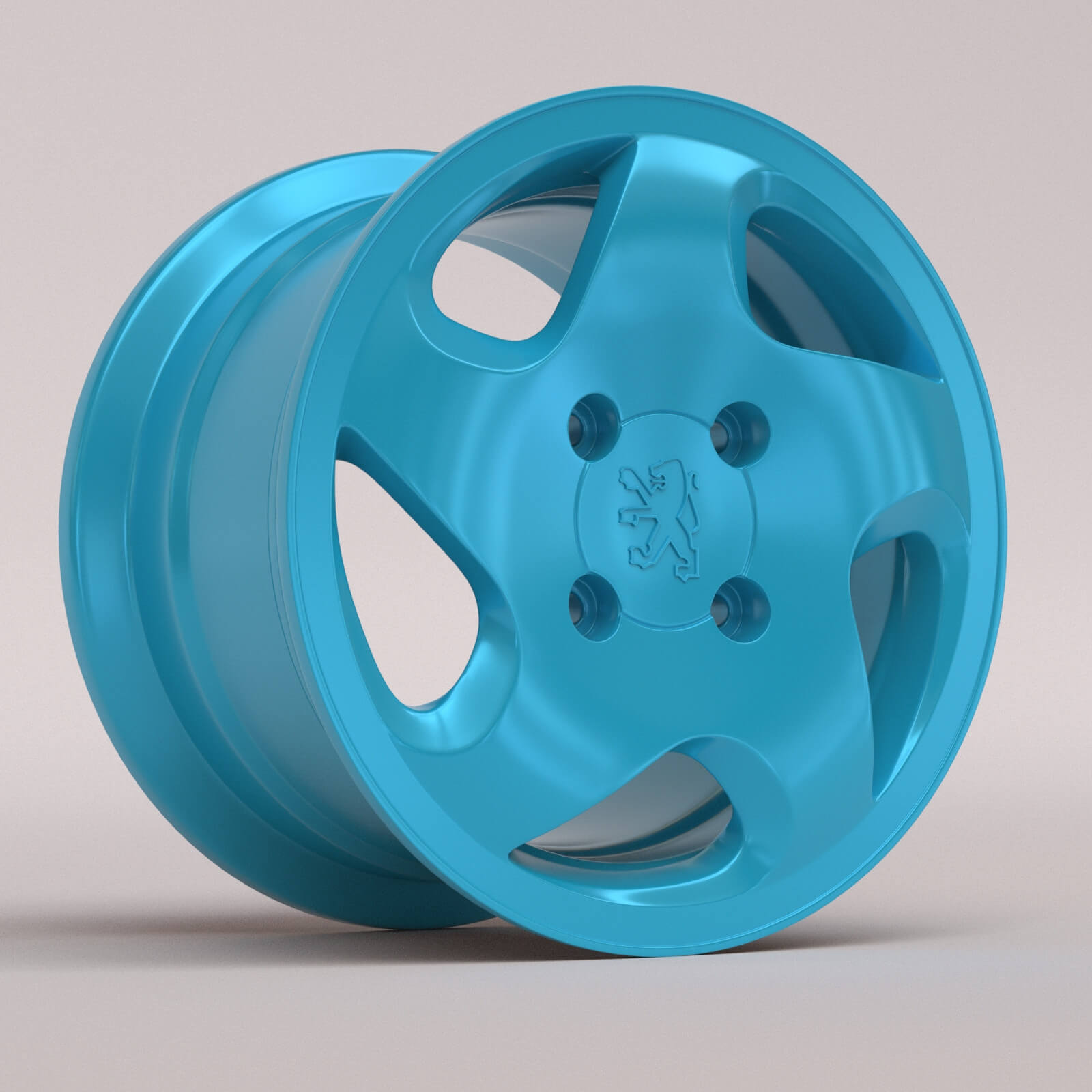 Peugeot 306 D Turbo Rim - 3D Model by bayazoff