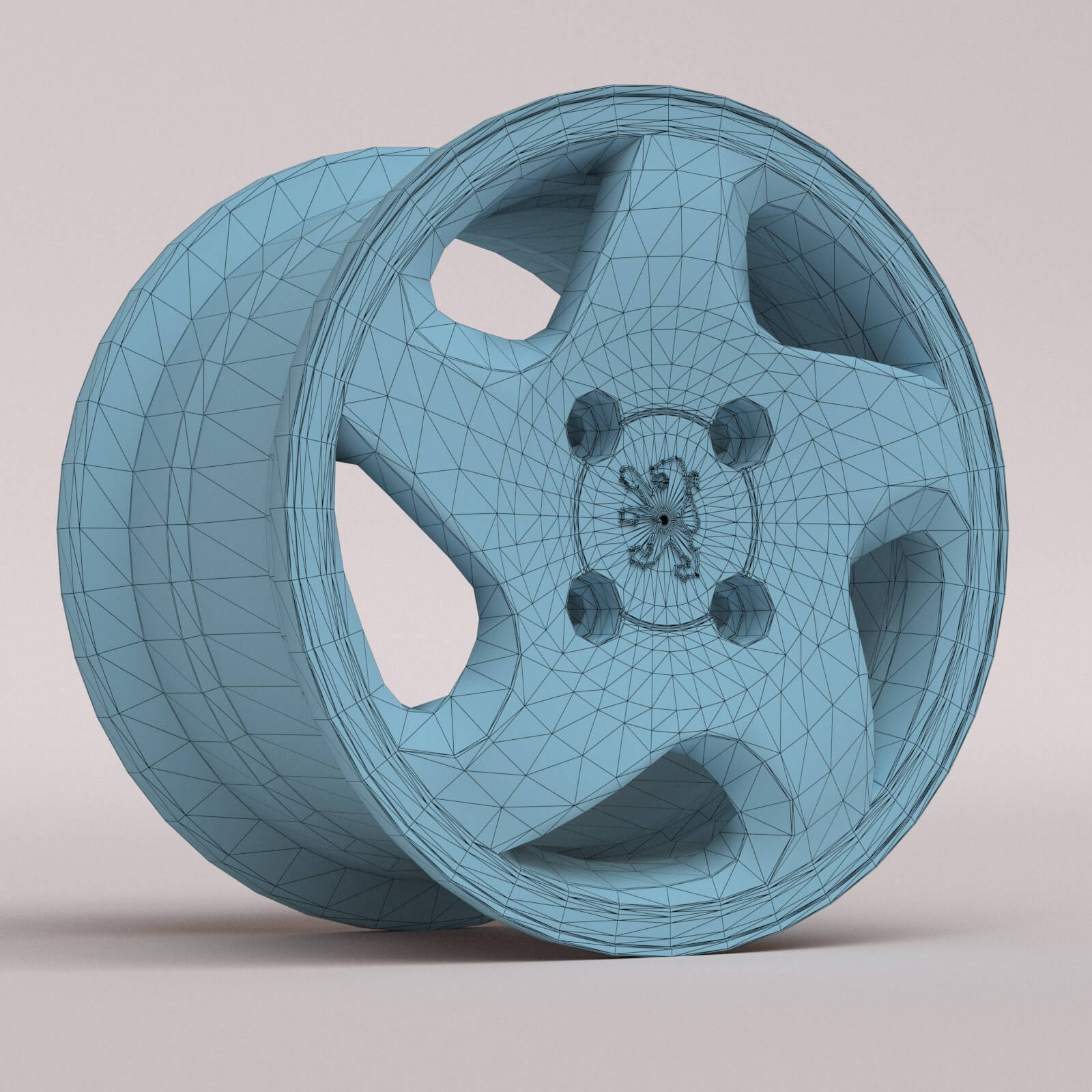 Peugeot 306 D Turbo Rim - 3D Model by bayazoff