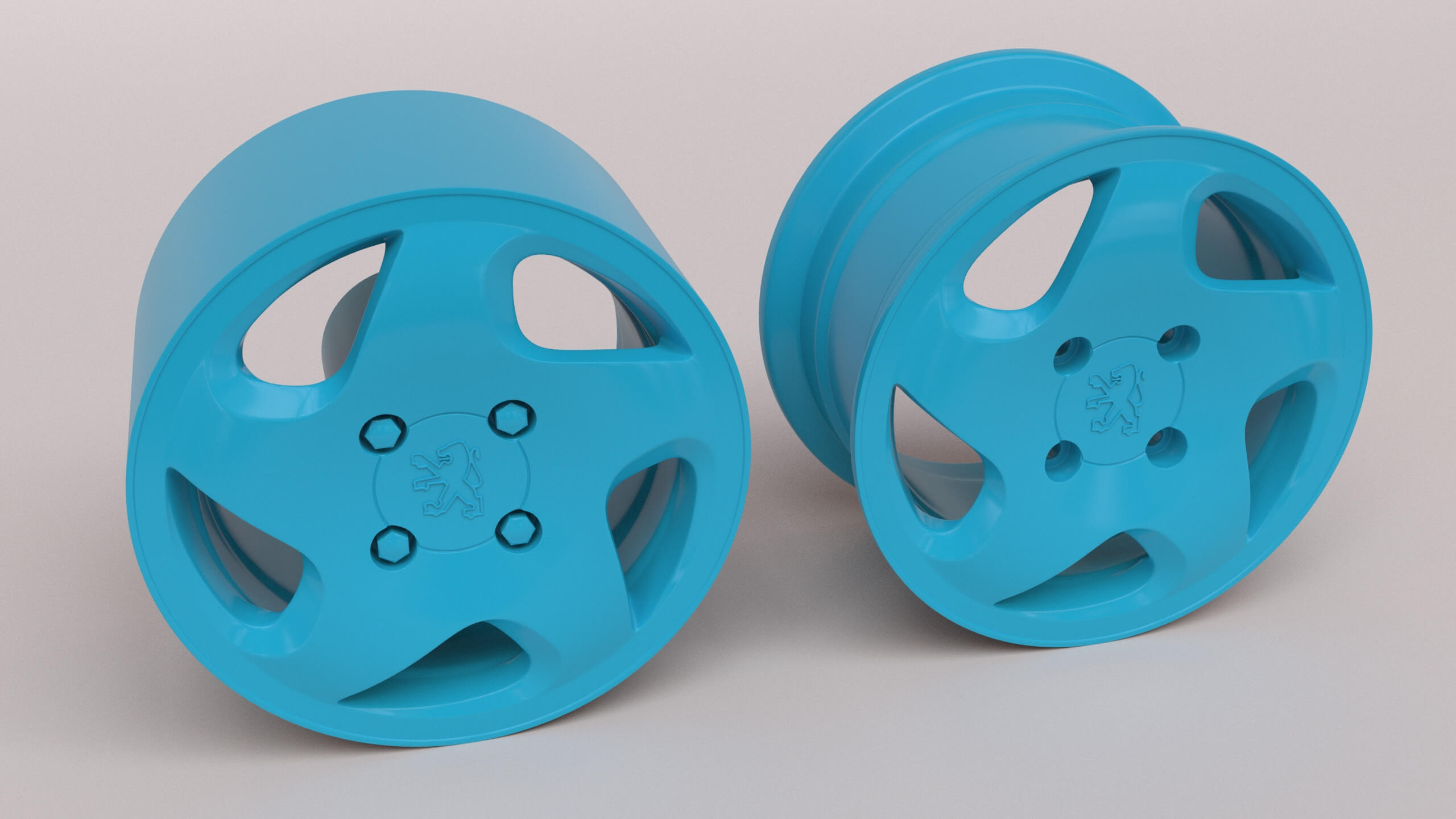 Peugeot 306 D Turbo Rim - 3D Model by bayazoff