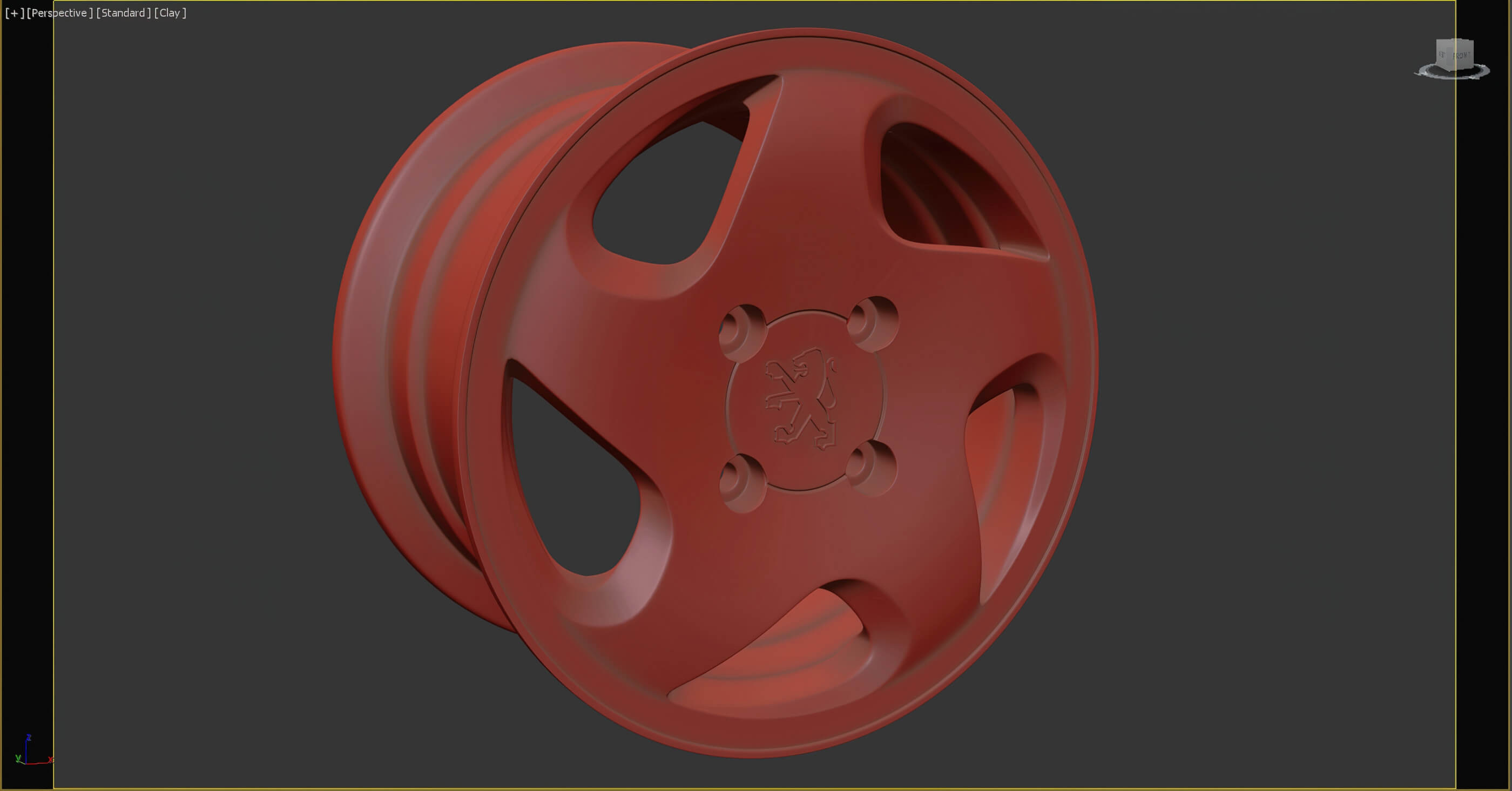 Peugeot 306 D Turbo Rim - 3D Model by bayazoff