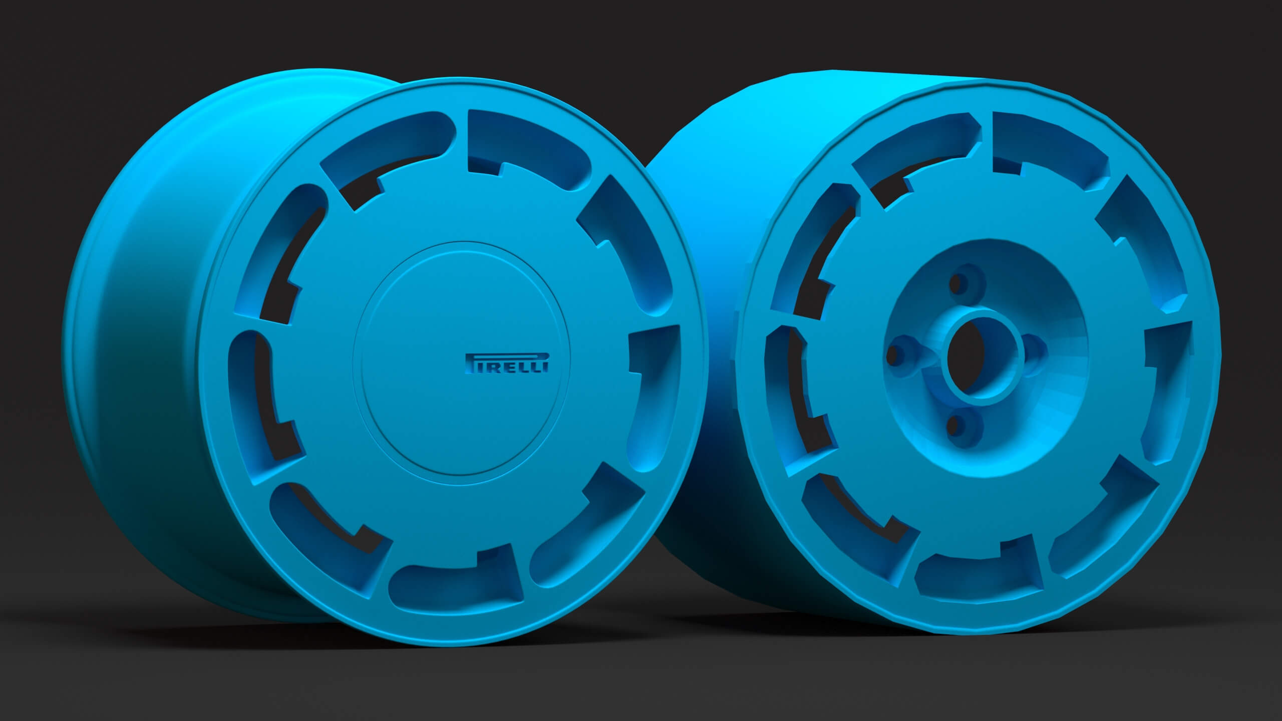 Pirelli P Slot Wheels - 3D Model by bayazoff