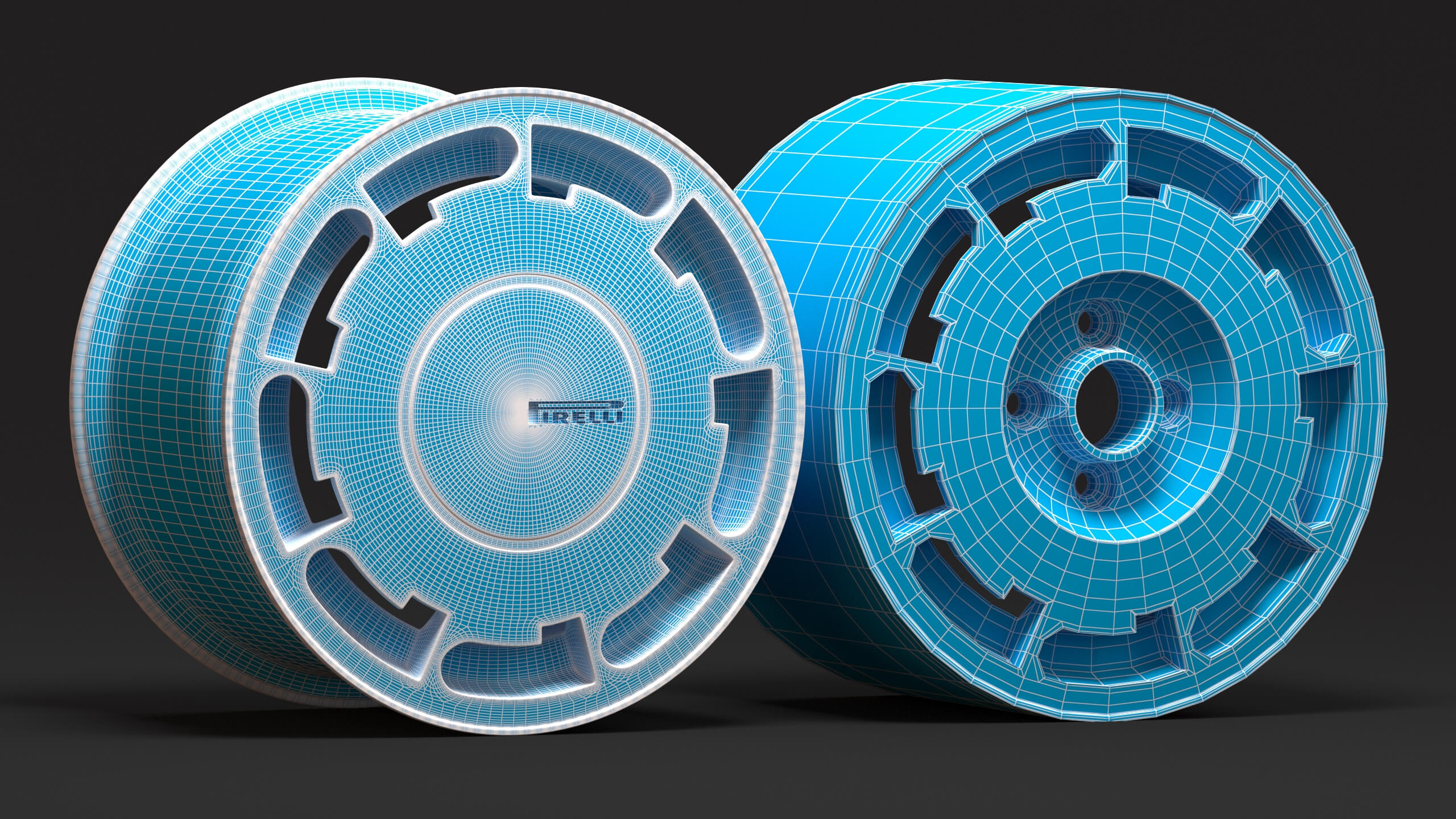 Pirelli P Slot Wheels - 3D Model by bayazoff