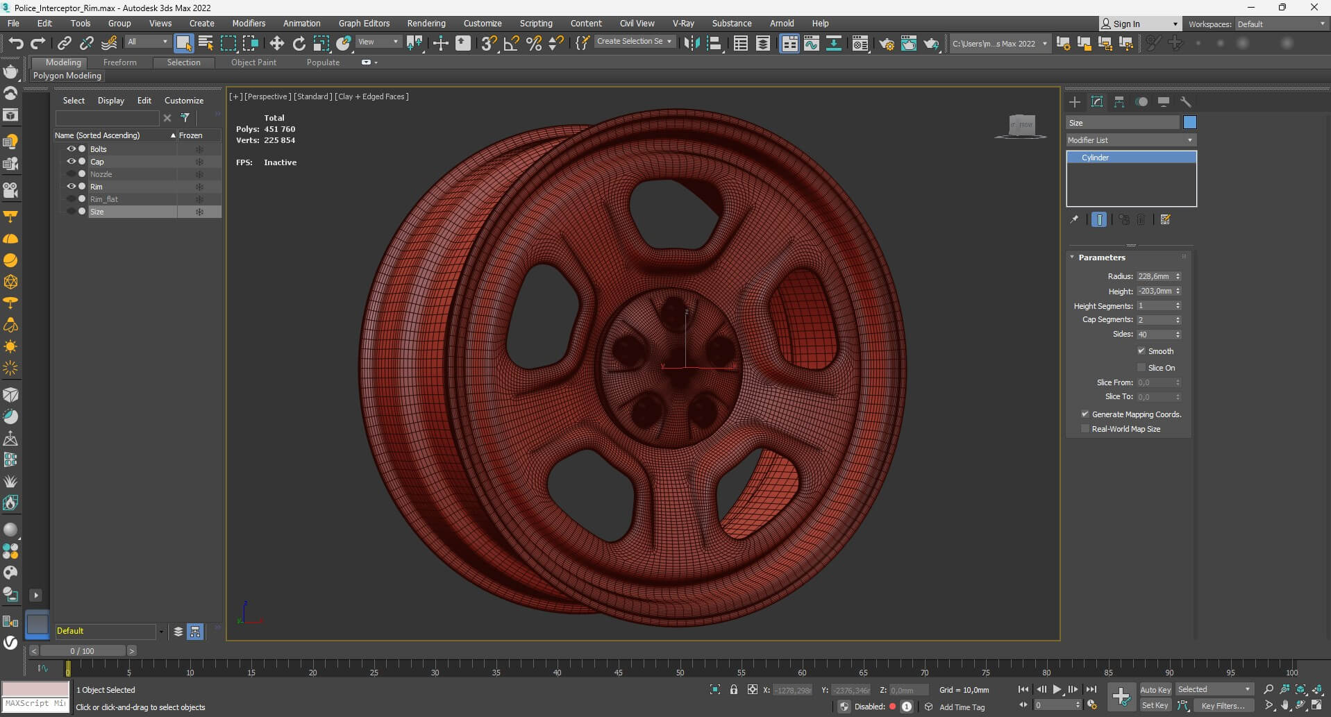 Police Interceptor Rim - 3D Model by bayazoff