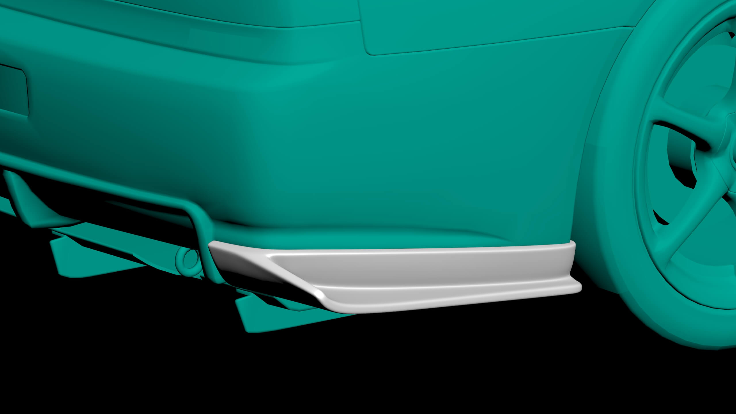 R34 Rear Spats - Free 3D Model by bayazoff