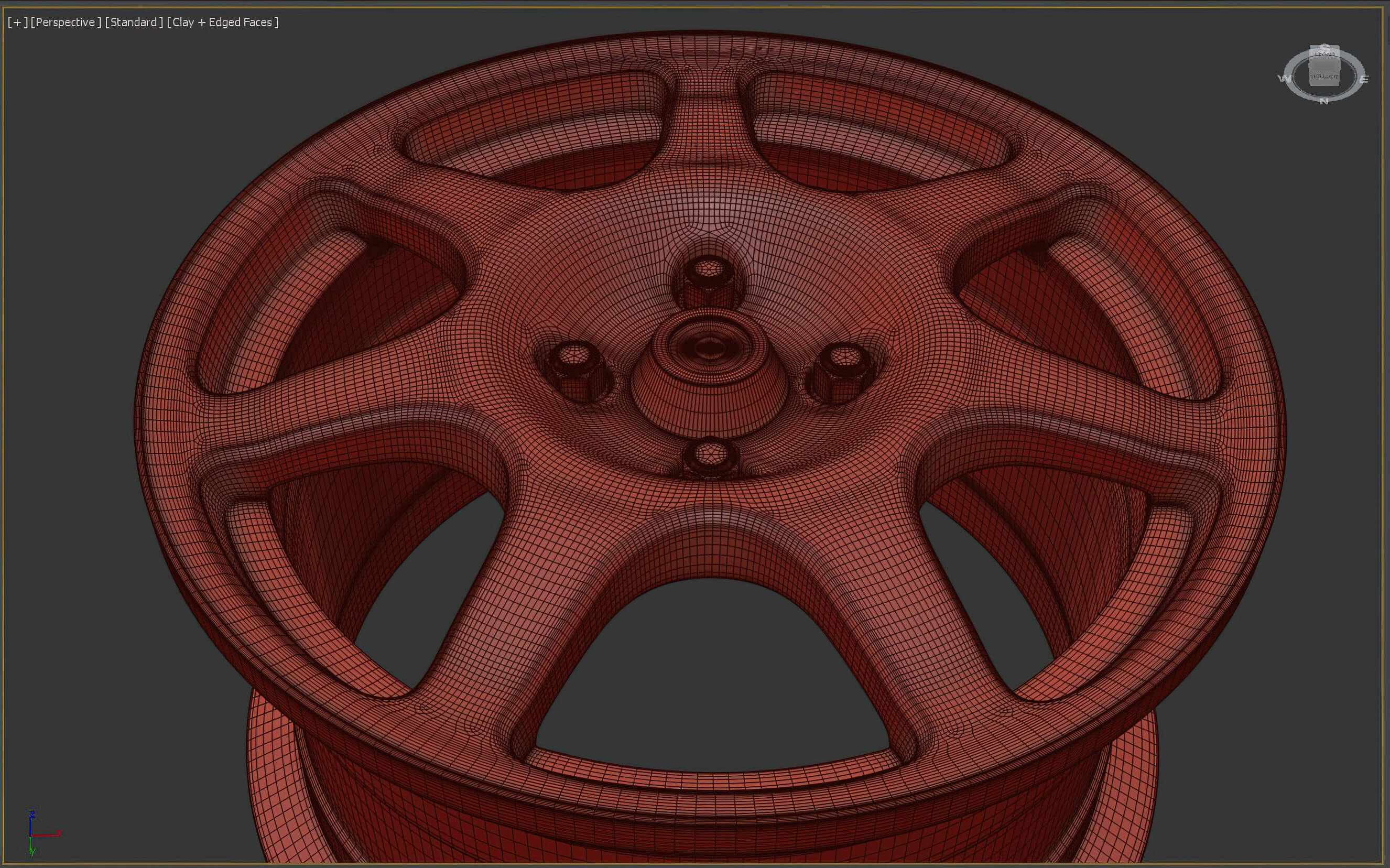 Raceline RL7 Rim Printable - 3D Print Model by bayazoff