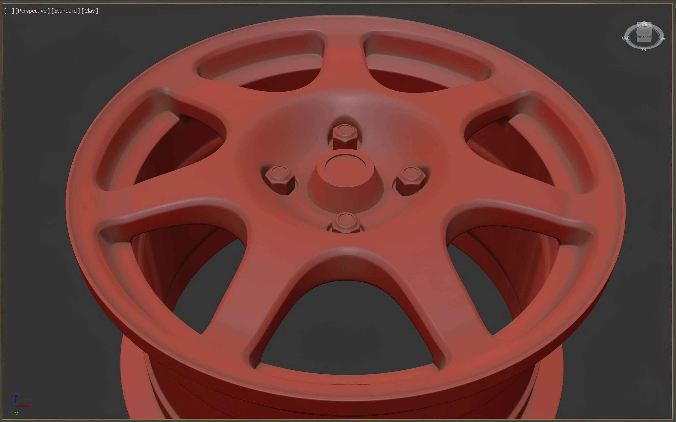 Raceline RL7 Rim Printable - 3D Print Model by bayazoff