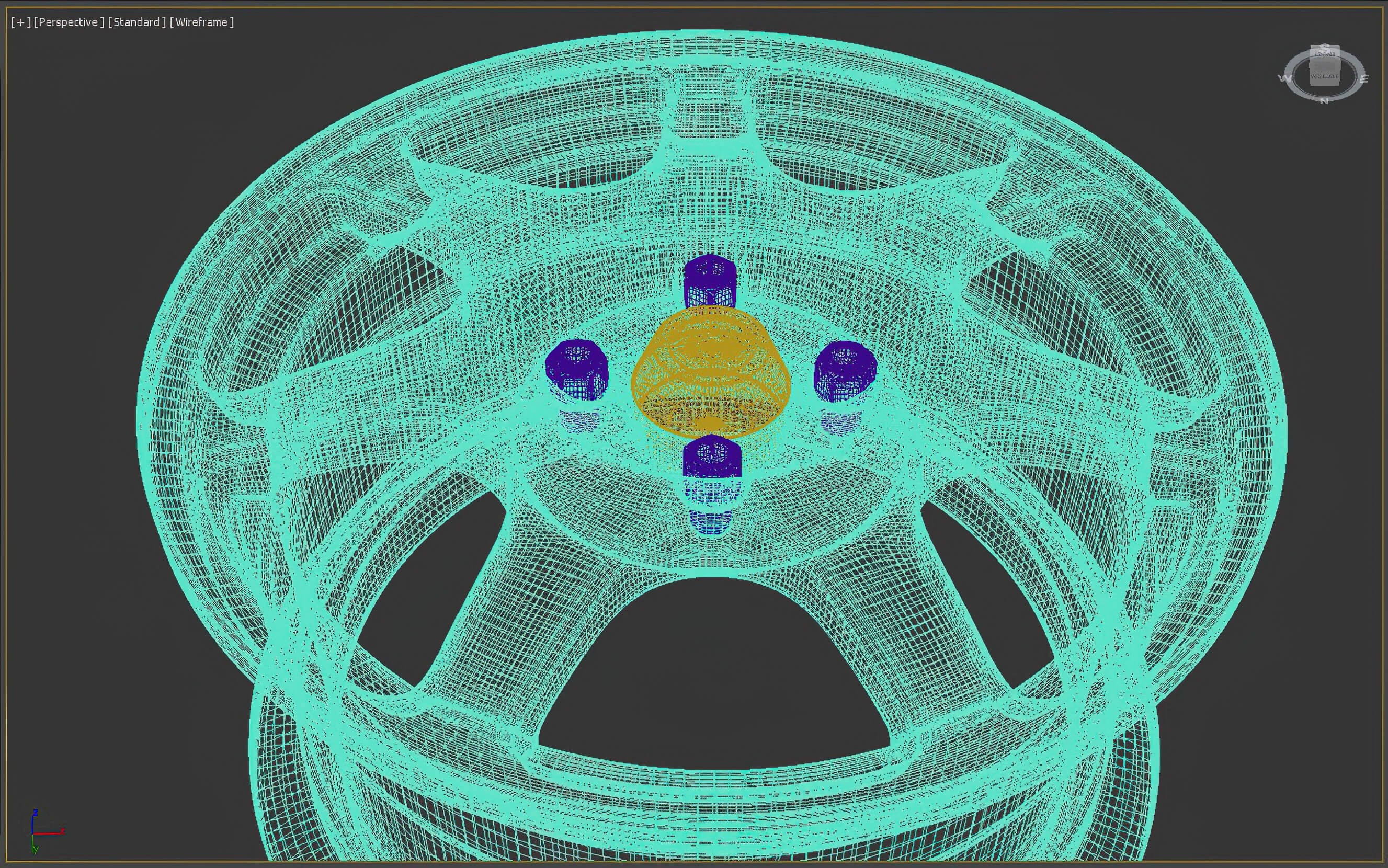 Raceline RL7 Rim Printable - 3D Print Model by bayazoff