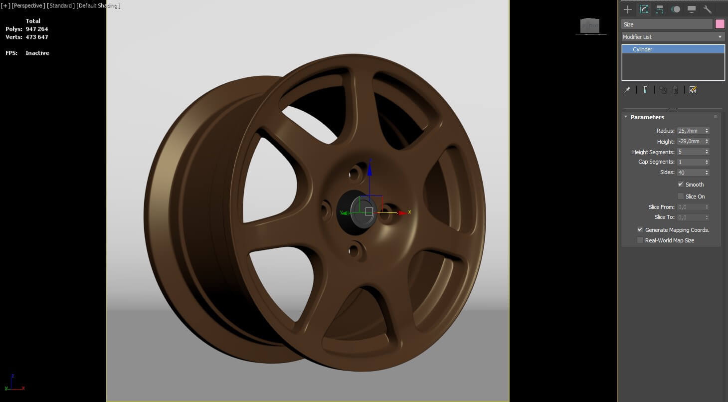 Raceline RL7 Rim Printable - 3D Print Model by bayazoff