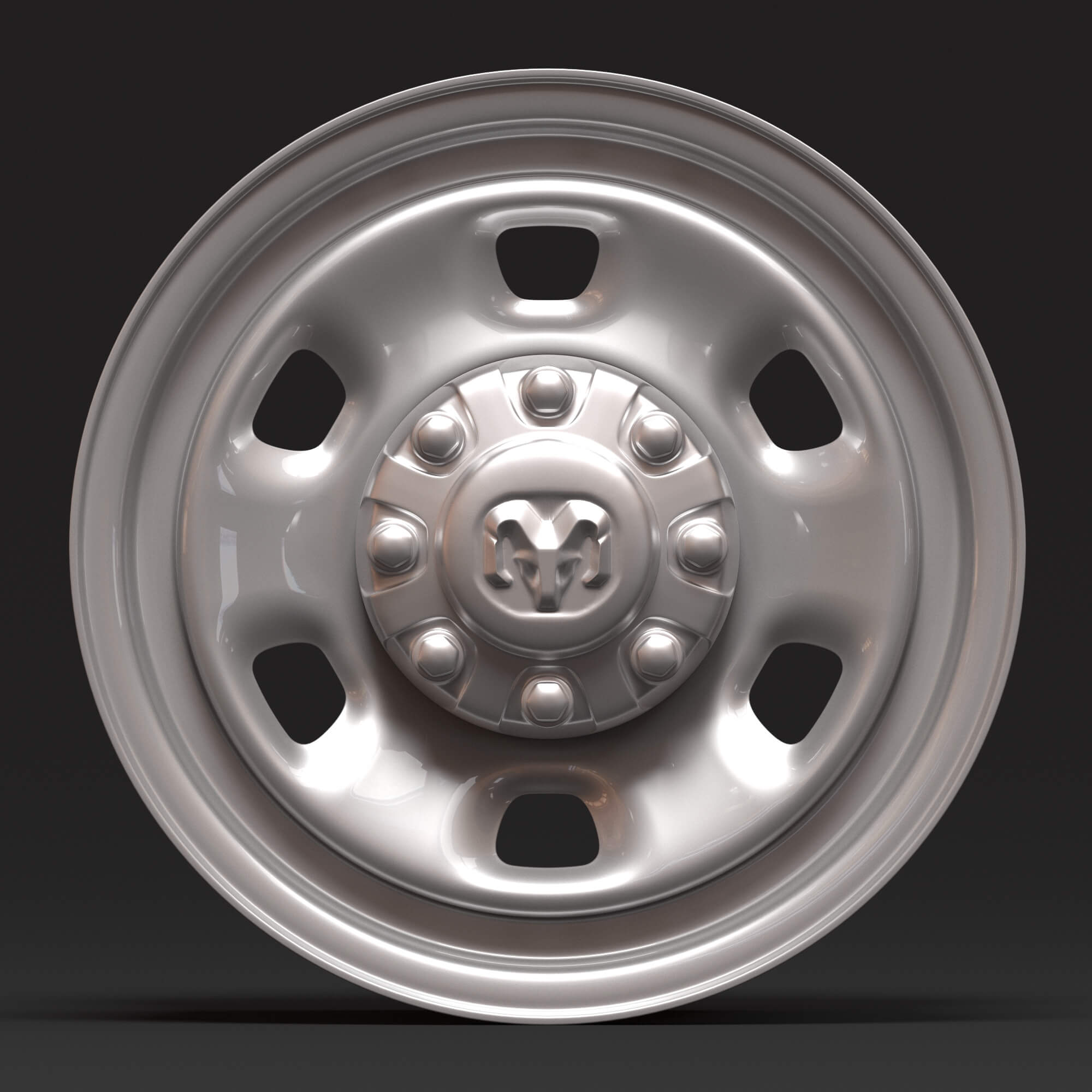 Ram 2500 Steel Rim - 3D Model by bayazoff
