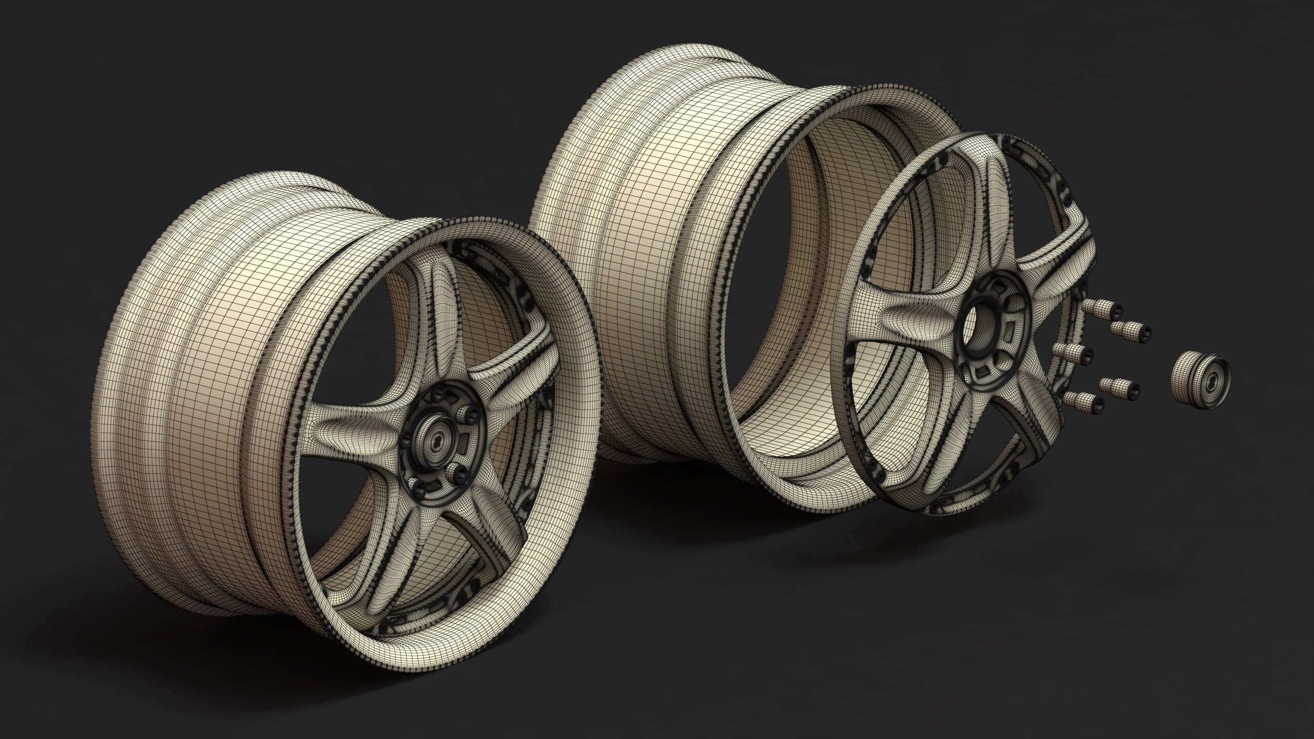 Rays Volk Racing GT-C Rim Printable 3D Print Model by bayazoff