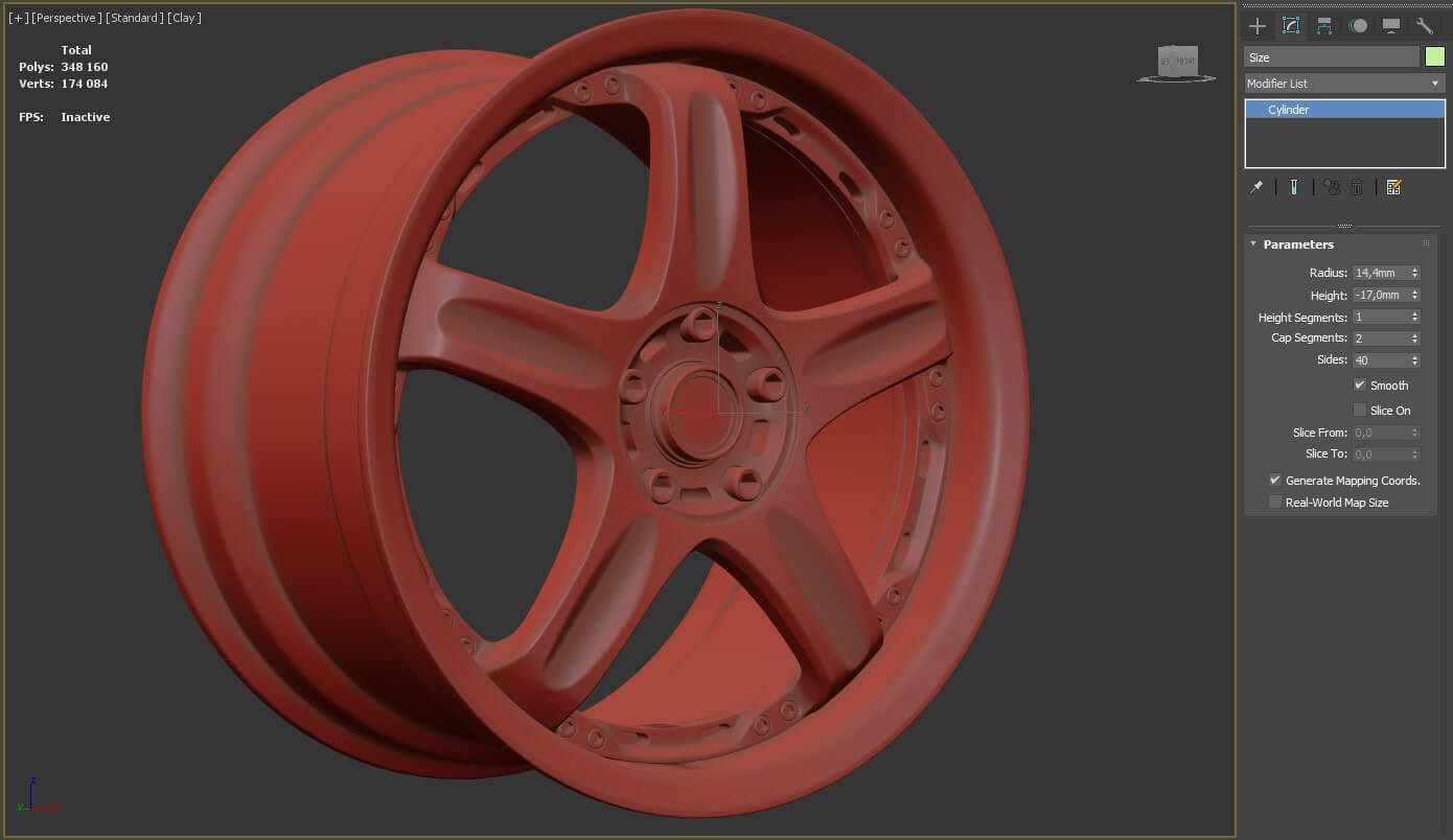 Rays Volk Racing GT-C Rim Printable 3D Print Model by bayazoff