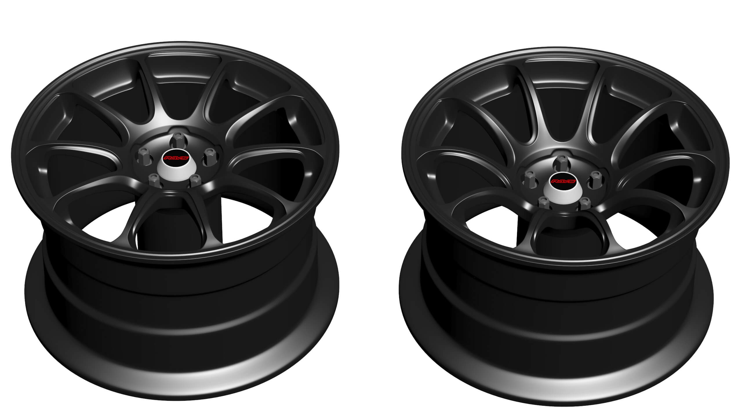 Rays Volk Racing ZE40 Printable - 3D Model by bayazoff