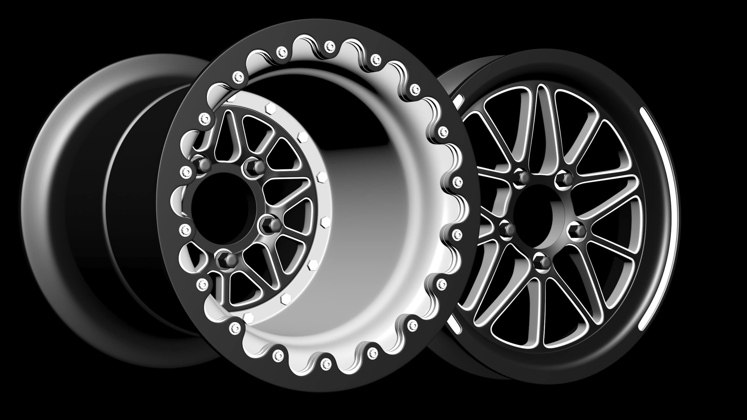 Rbz Billet Speedster Wheel Ffront and Rear - 3D Model by bayazoff