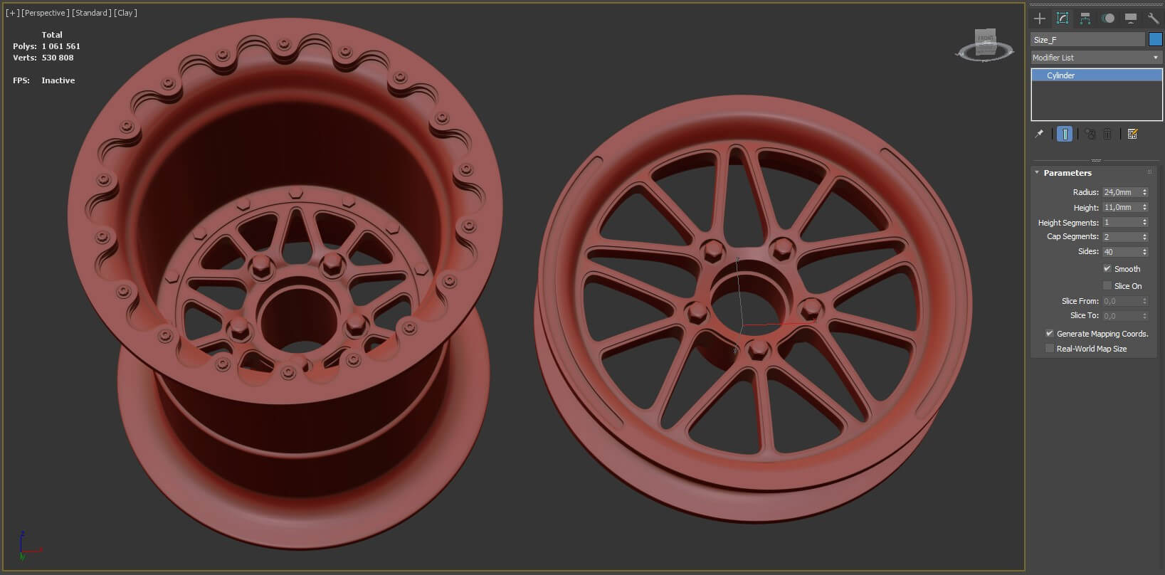 Rbz Billet Speedster Wheel Ffront and Rear - 3D Model by bayazoff