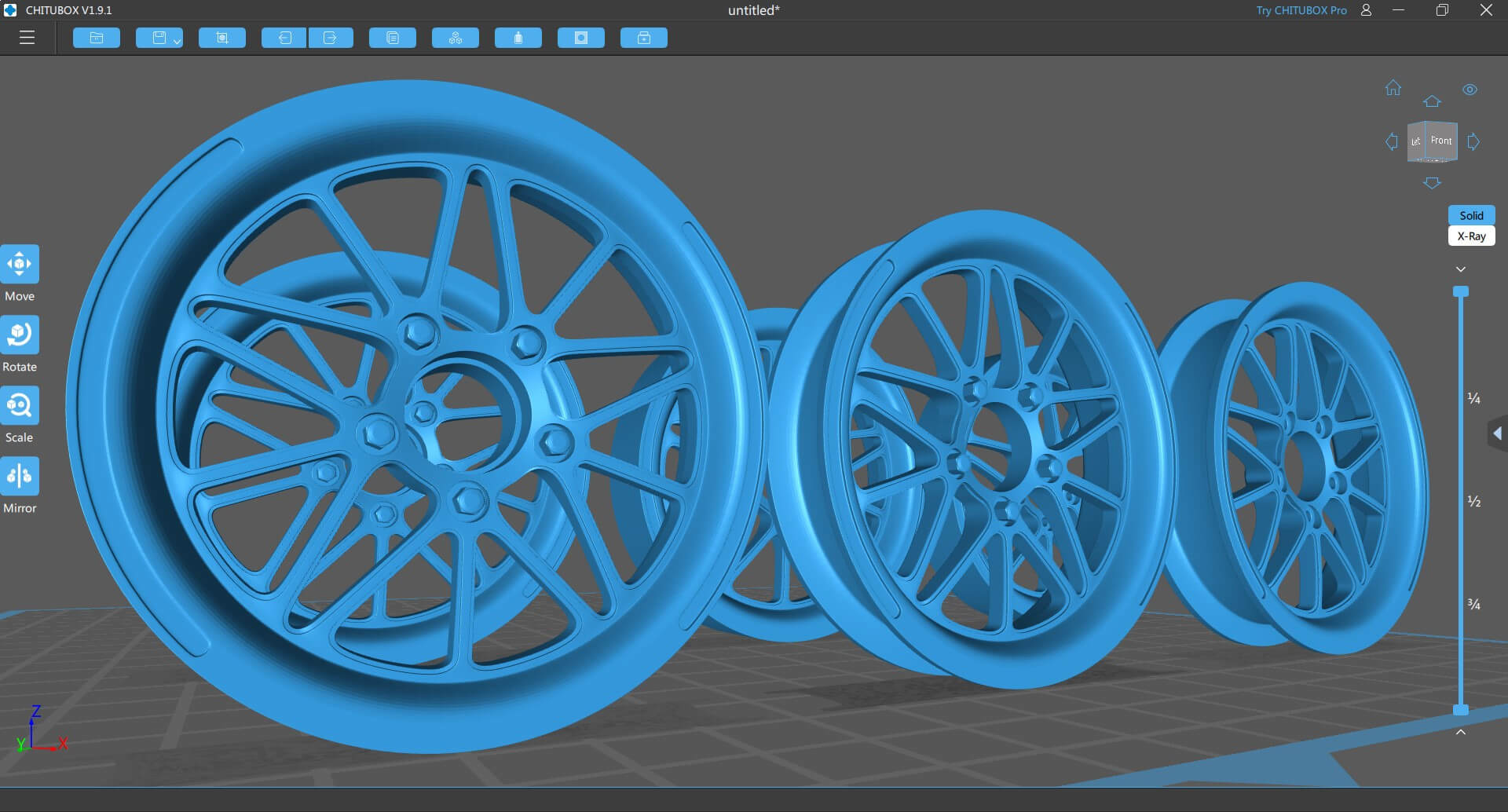 Rbz Billet Speedster Wheel Ffront and Rear - 3D Model by bayazoff