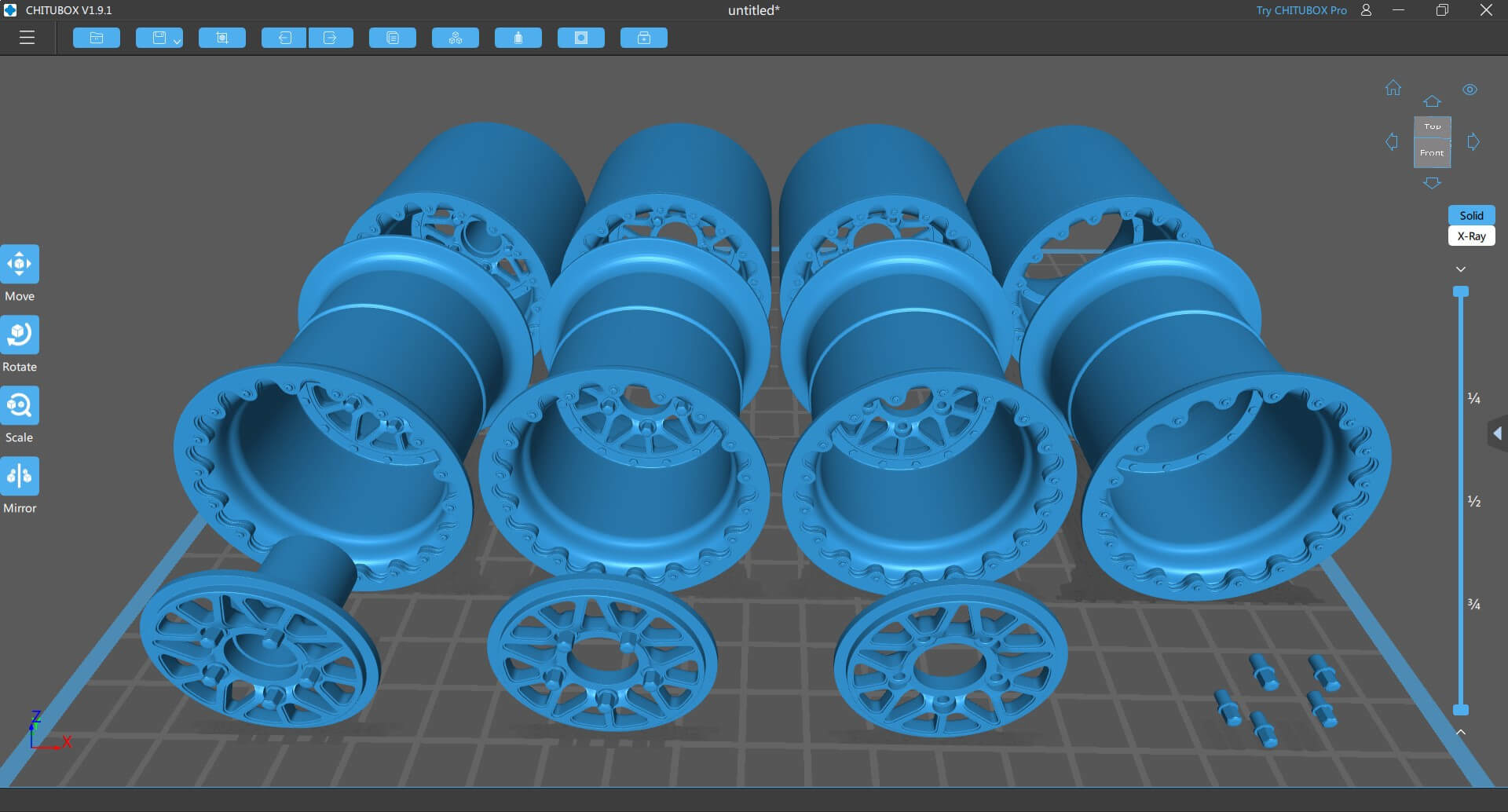 Rbz Billet Speedster Wheel Ffront and Rear - 3D Model by bayazoff