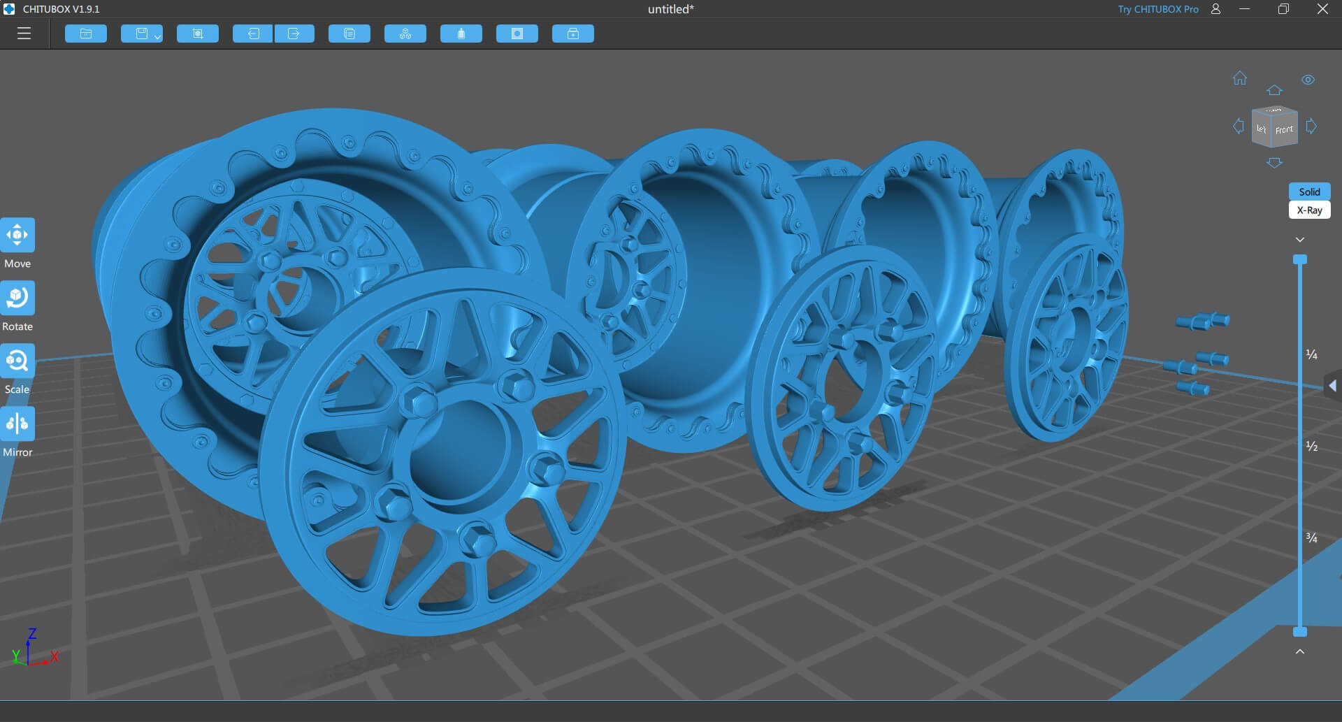 Rbz Billet Speedster Wheel Ffront and Rear - 3D Model by bayazoff