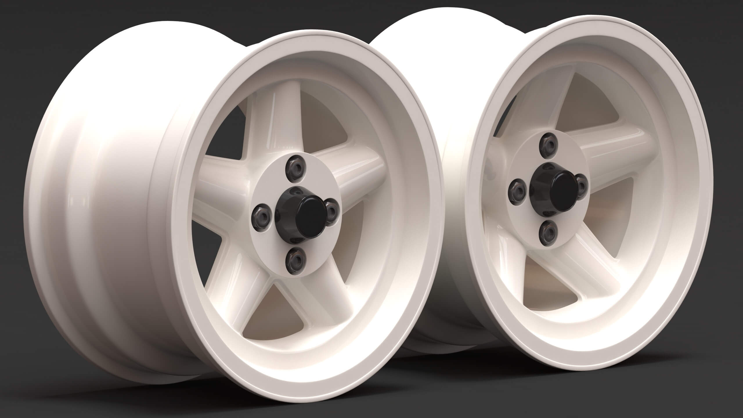 Revolution 5 Spoke Rim - 3D Model by bayazoff