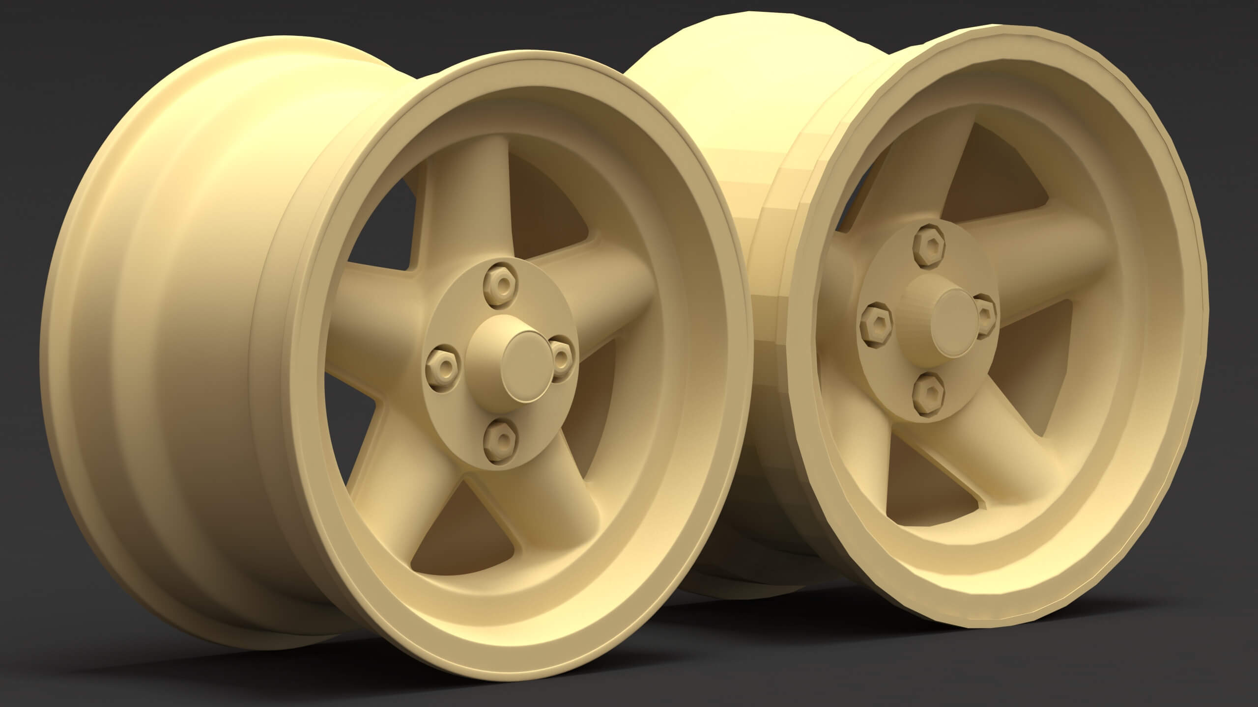 Revolution 5 Spoke Rim - 3D Model by bayazoff