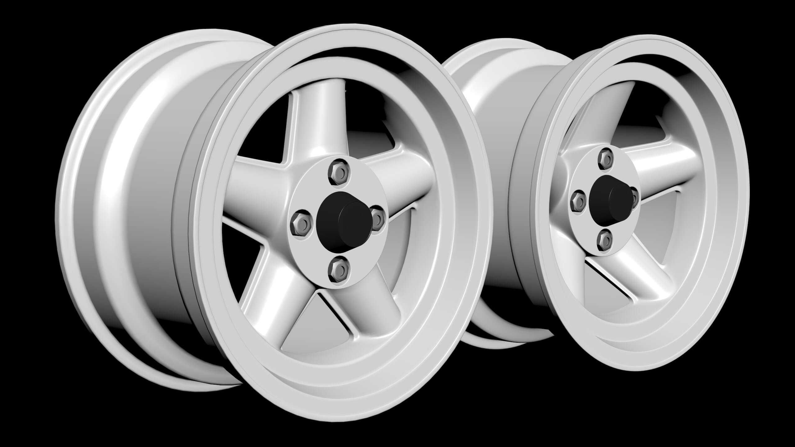 Revolution 5 Spoke Rim - 3D Model by bayazoff