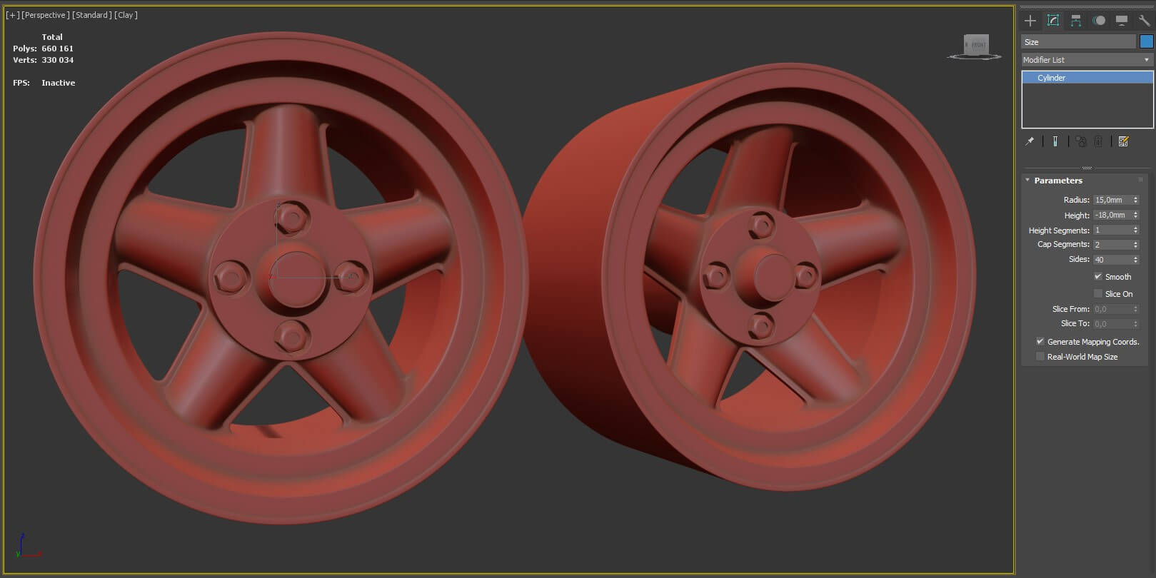 Revolution 5 Spoke Rim - 3D Model by bayazoff
