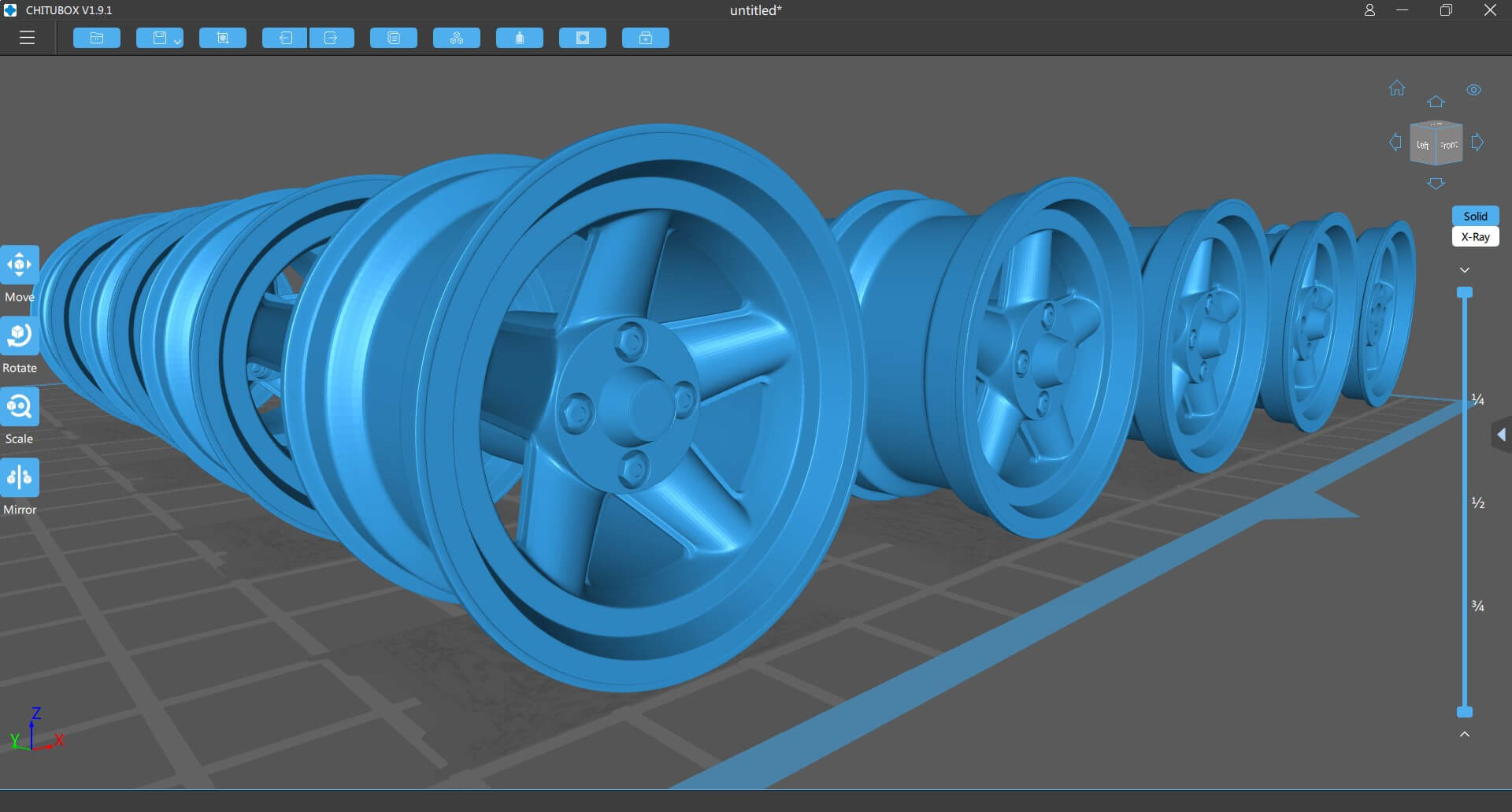 Revolution 5 Spoke Rim - 3D Model by bayazoff
