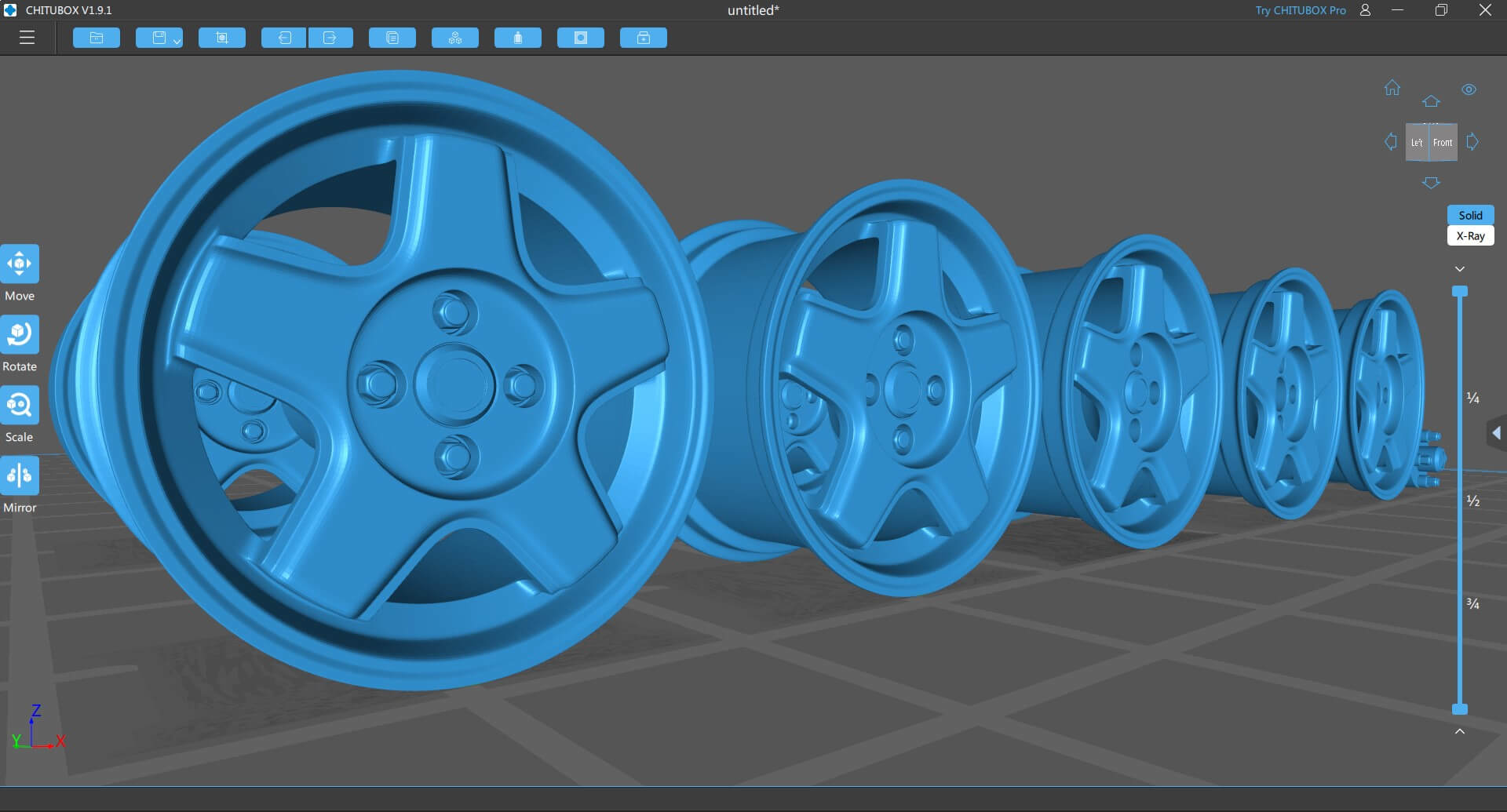 Revolution RFX 6 Rim - 3D Print Model by bayazoff