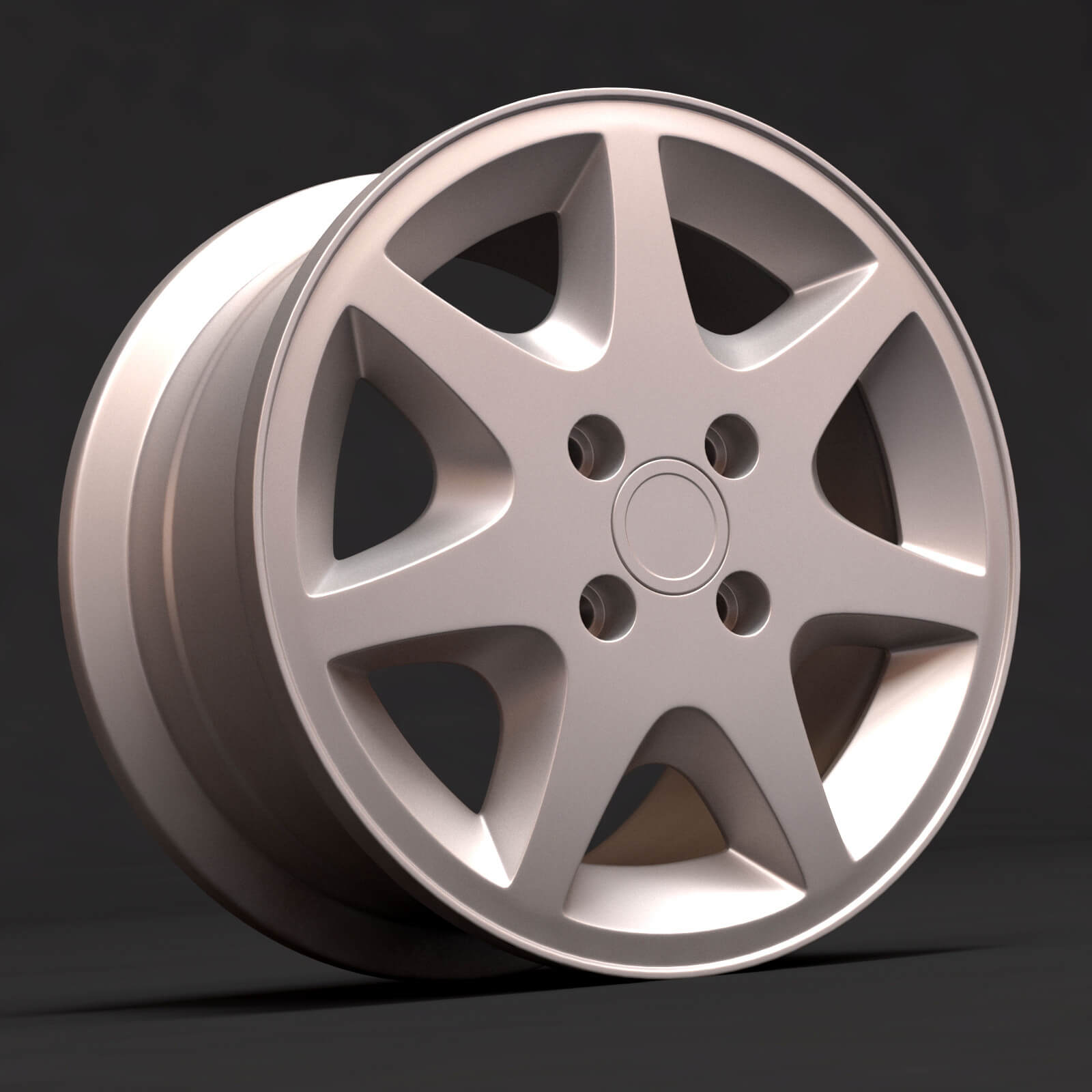 Ford RS 7 Spoke Rim Convex Printable - 3D Print Model by bayazoff