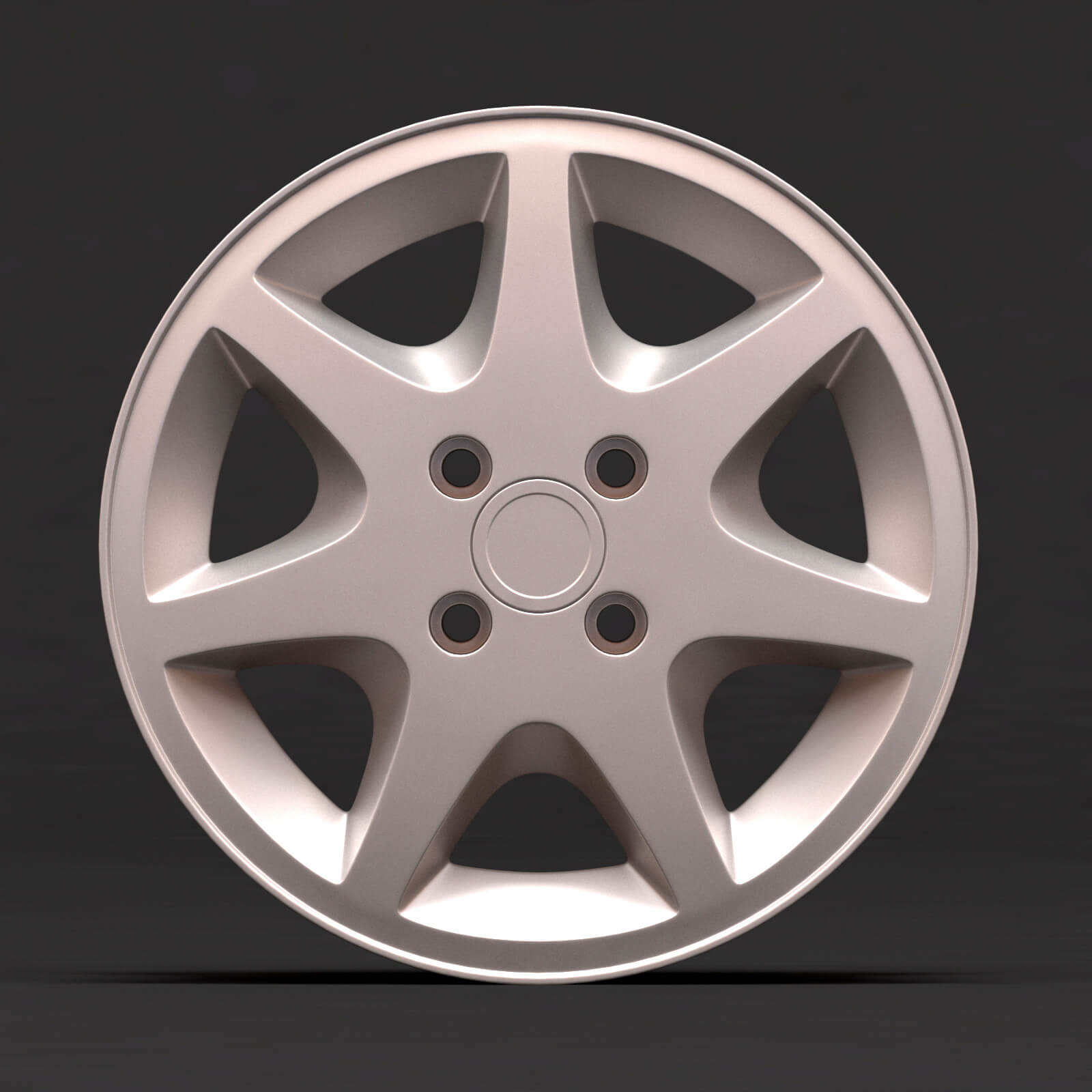 Ford RS 7 Spoke Rim Convex Printable - 3D Print Model by bayazoff