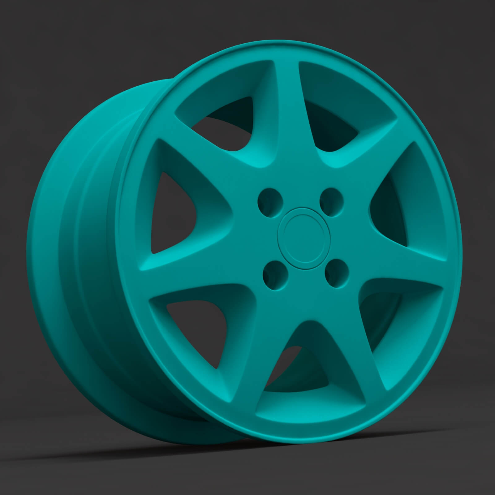 Ford RS 7 Spoke Rim Convex Printable - 3D Print Model by bayazoff