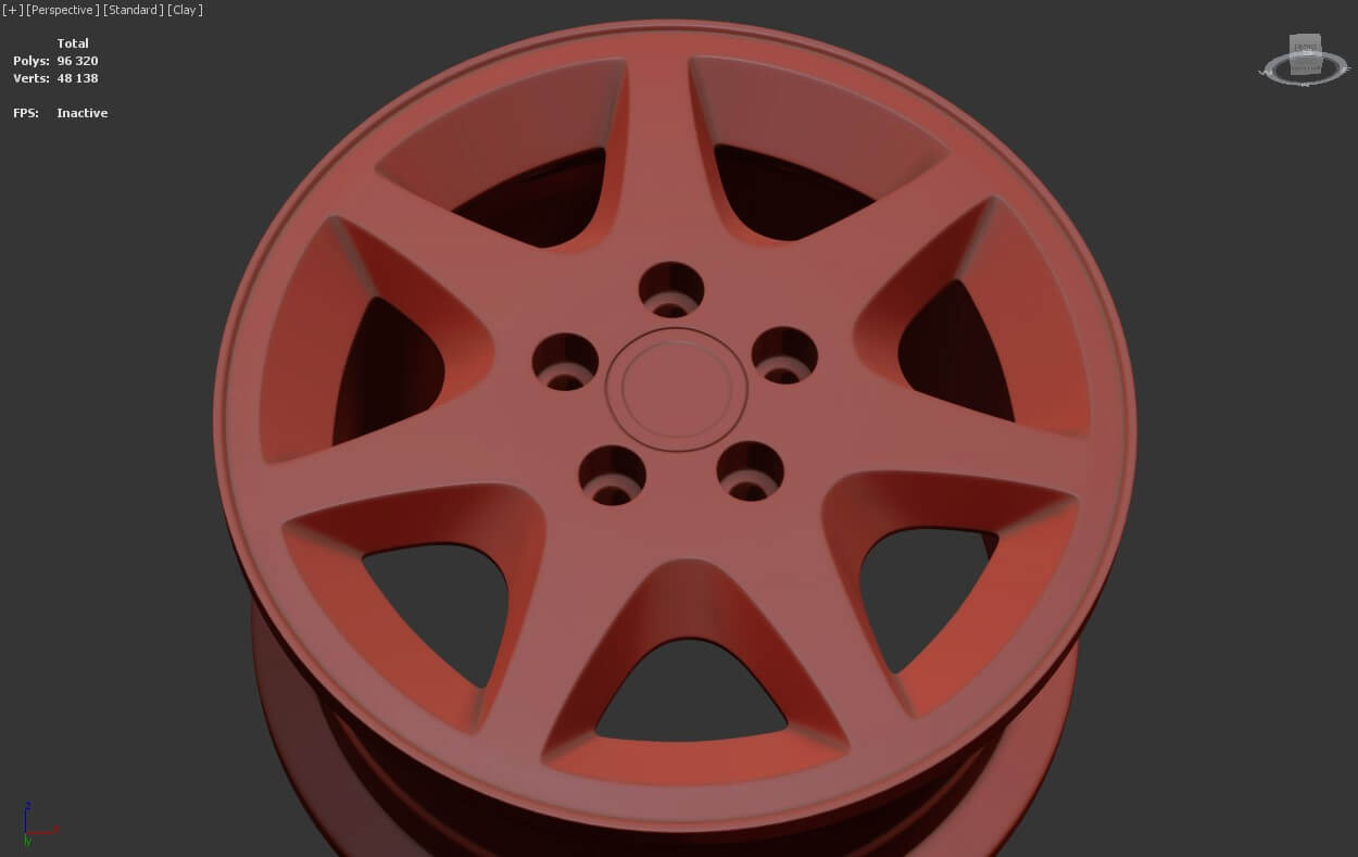 Ford RS 7 Spoke Rim Convex Printable - 3D Model by bayazoff