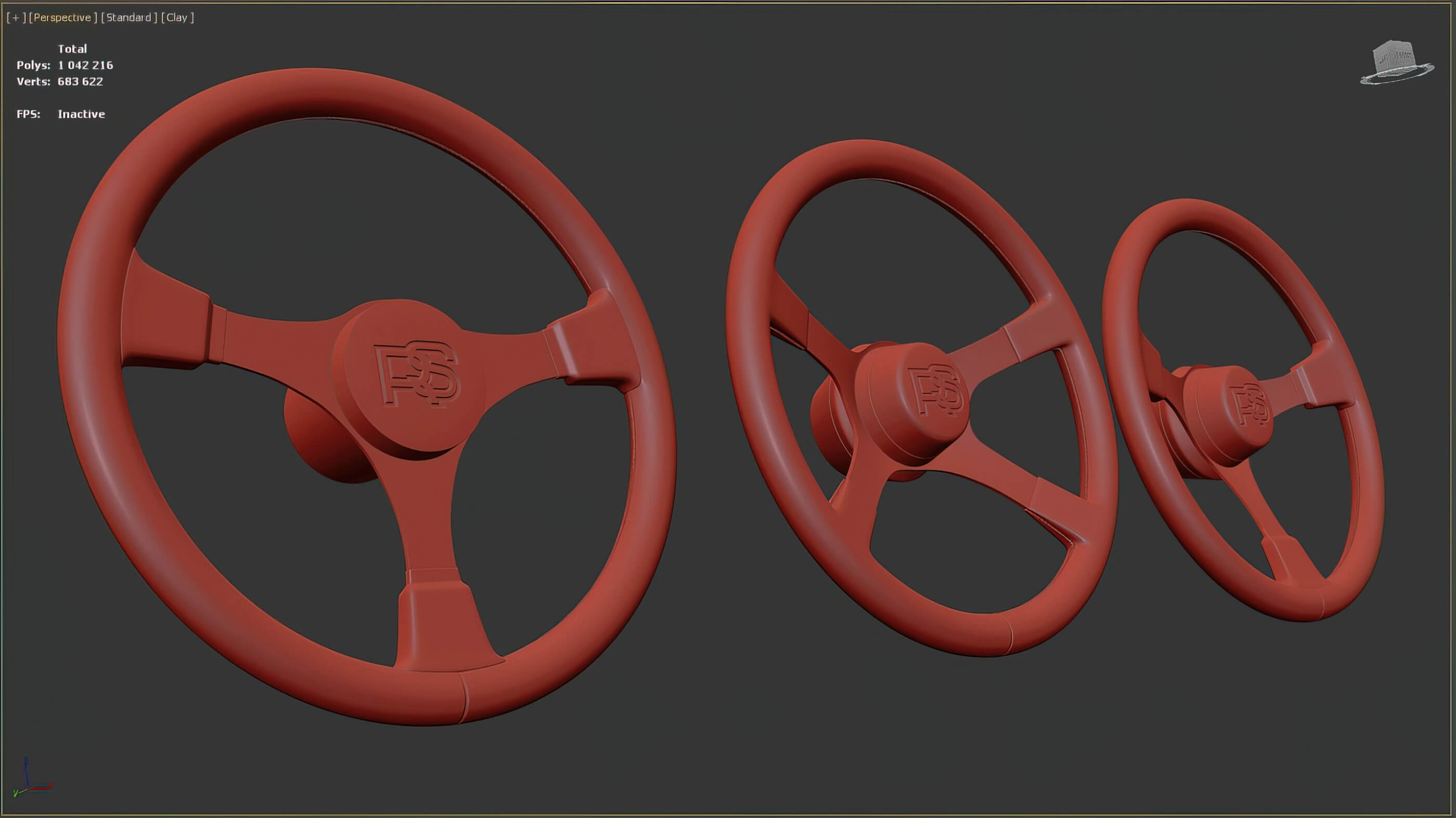 RS Classic Steering Wheels Pack - 3D Model by bayazoff