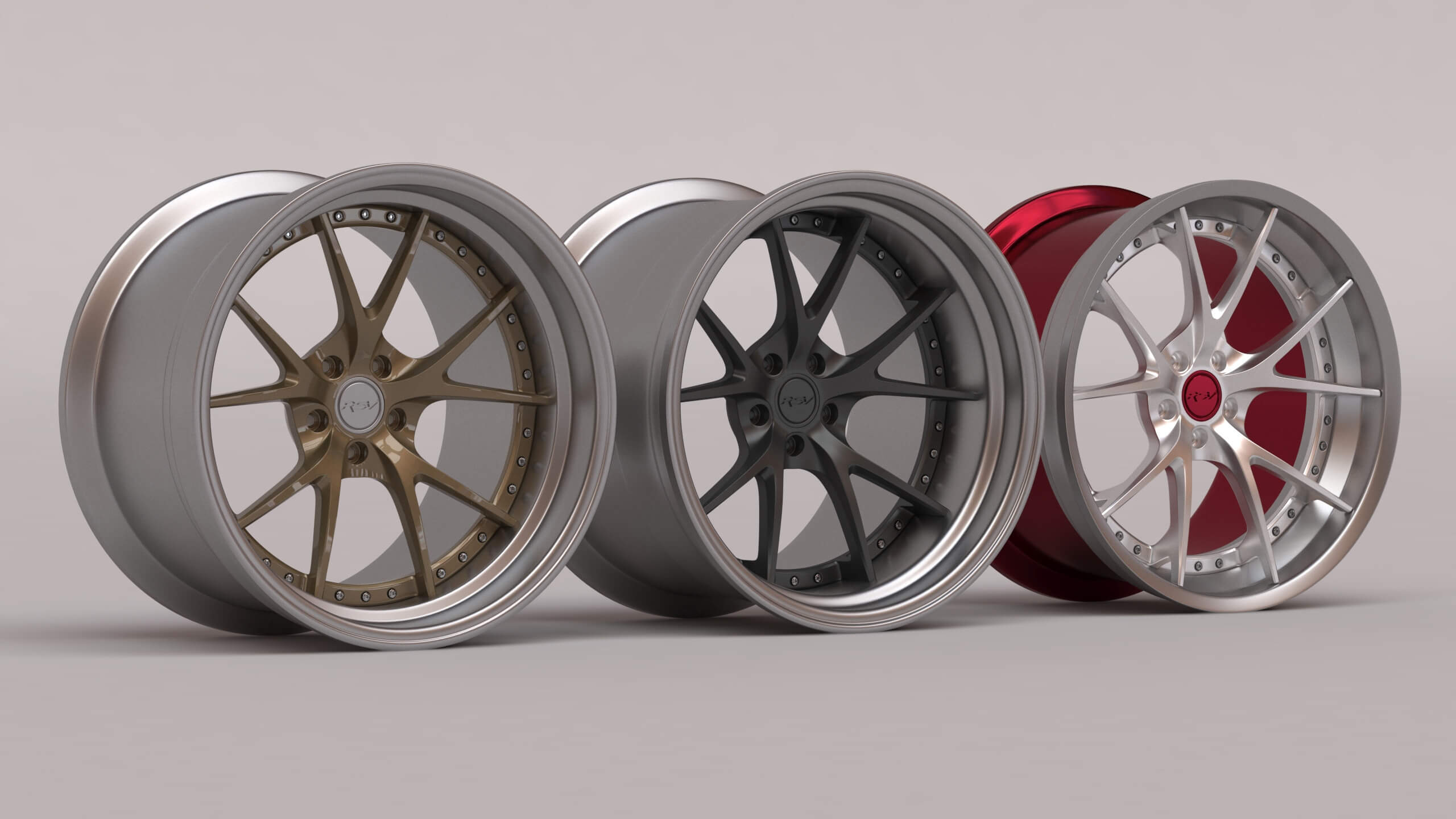 Rsv Forged RS-1 Rim Printable 3 Versions 3D Model by bayazoff