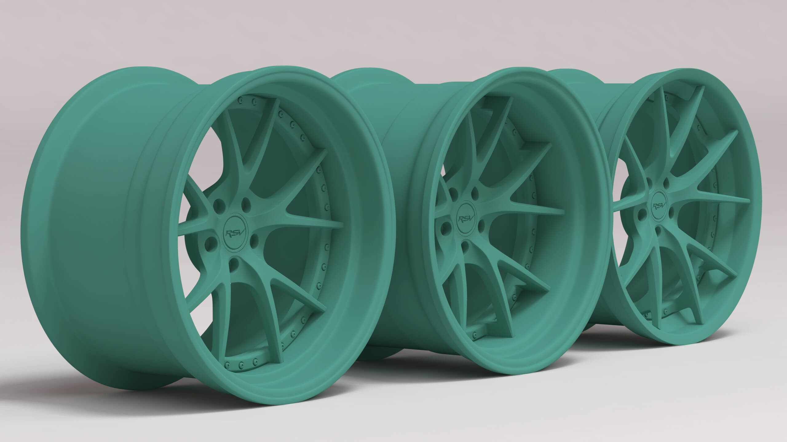 Rsv Forged RS-1 Rim Printable 3 Versions 3D Model by bayazoff