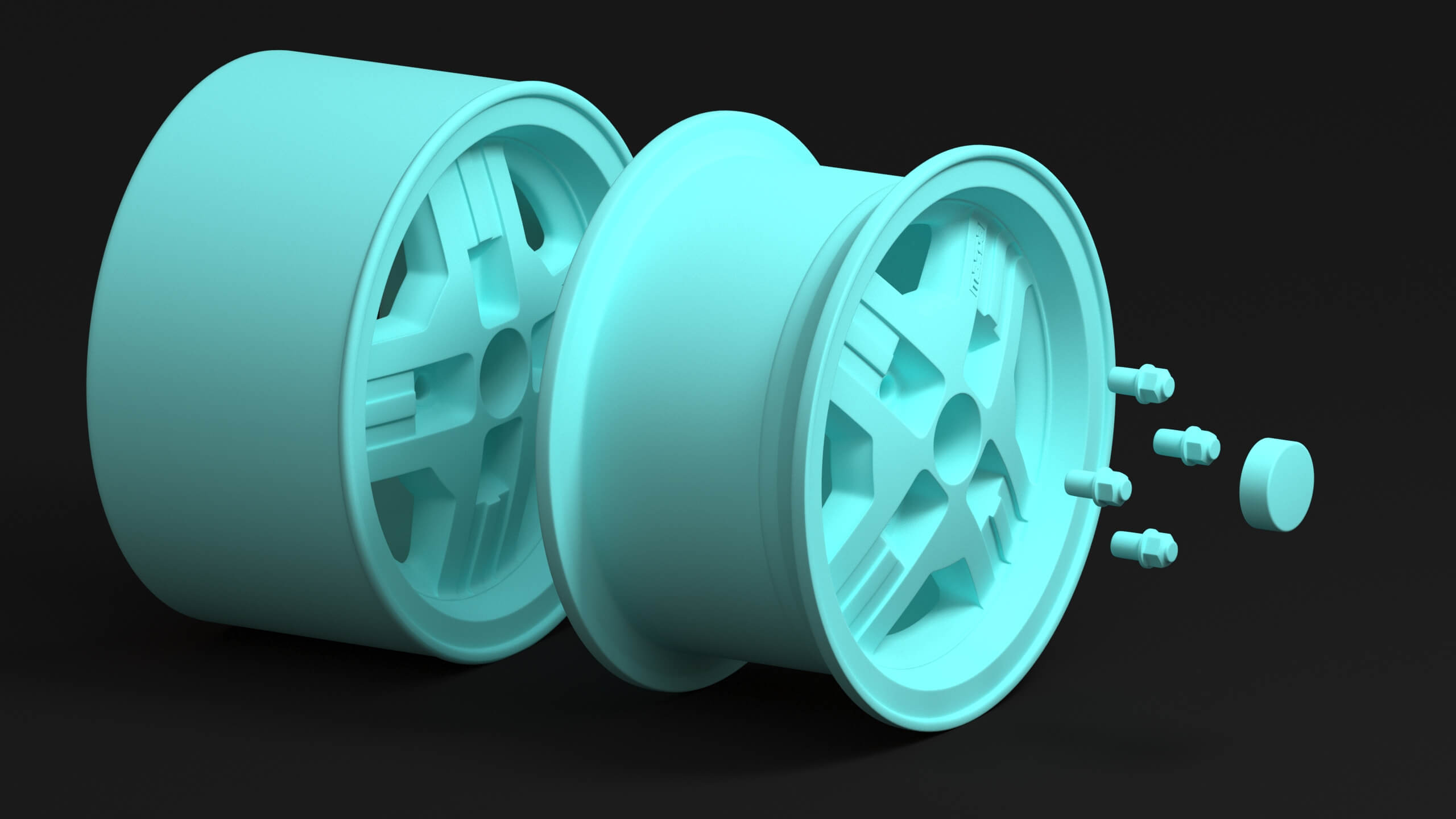 RX-7 626 1981 OEM Wheels 3D Model by bayazoff