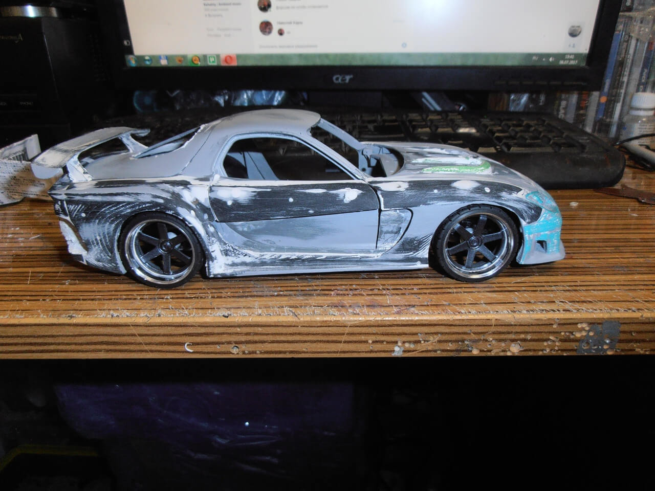 RX7 Veilside Fortune Printable Kit 1-24 3D Model by bayazoff