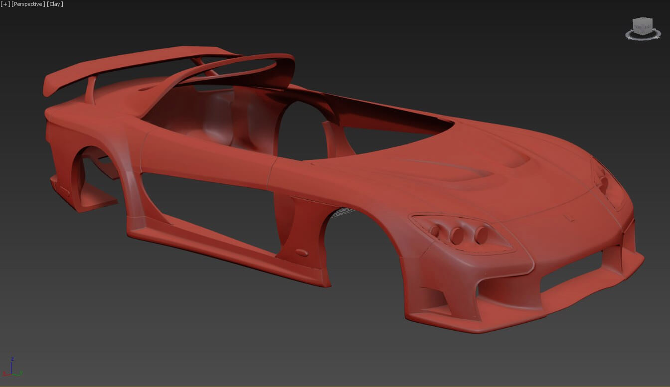 RX7 Veilside Fortune Printable Kit 1-24 3D Model by bayazoff