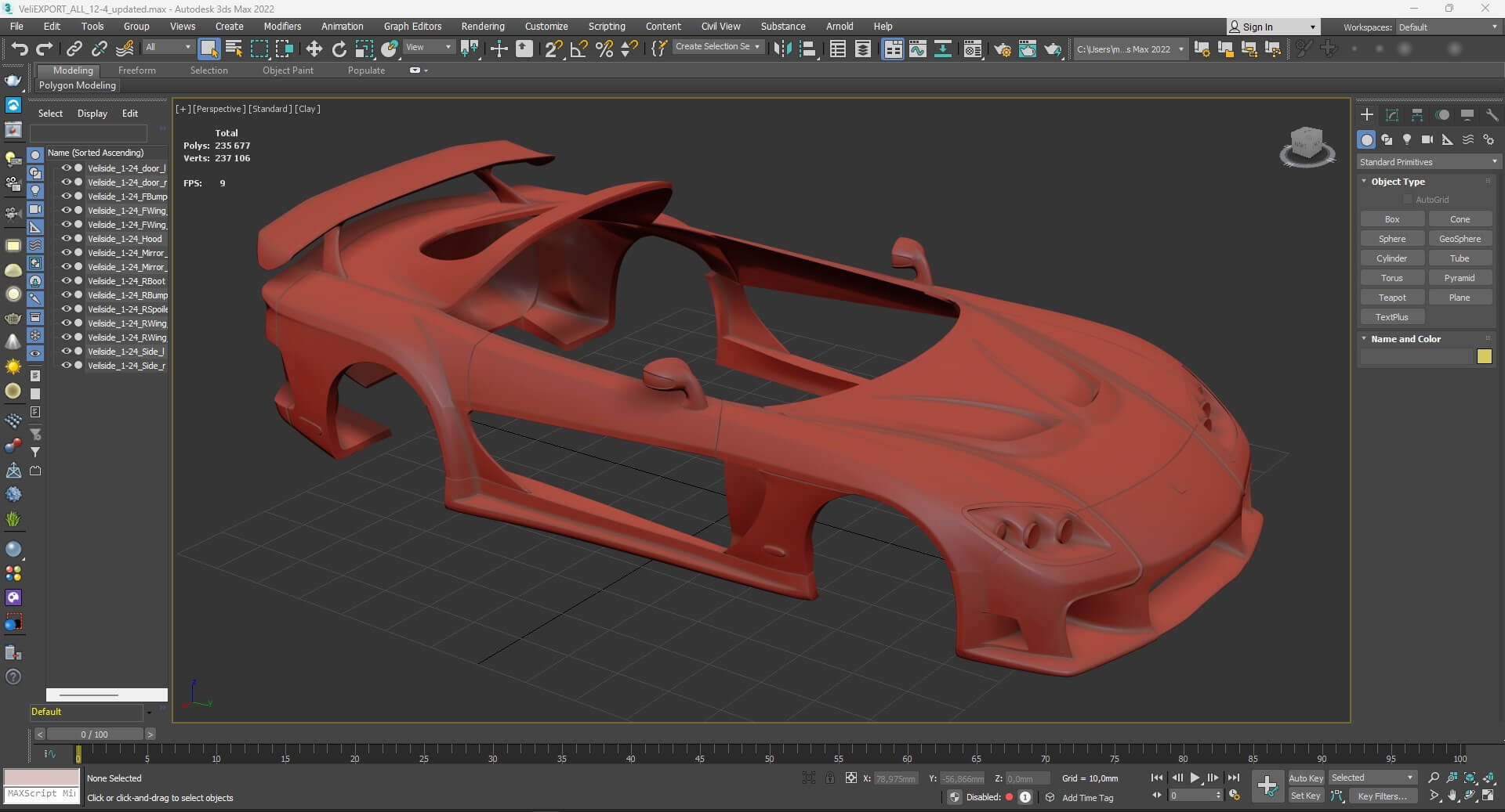 RX7 Veilside Fortune Printable Kit 1-24 3D Print Model by bayazoff