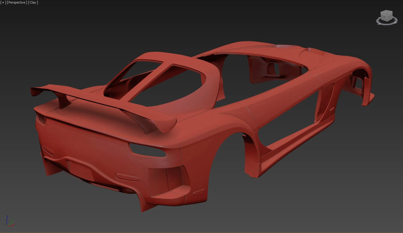 RX7 Veilside Fortune Printable Kit 1-24 3D Model by bayazoff