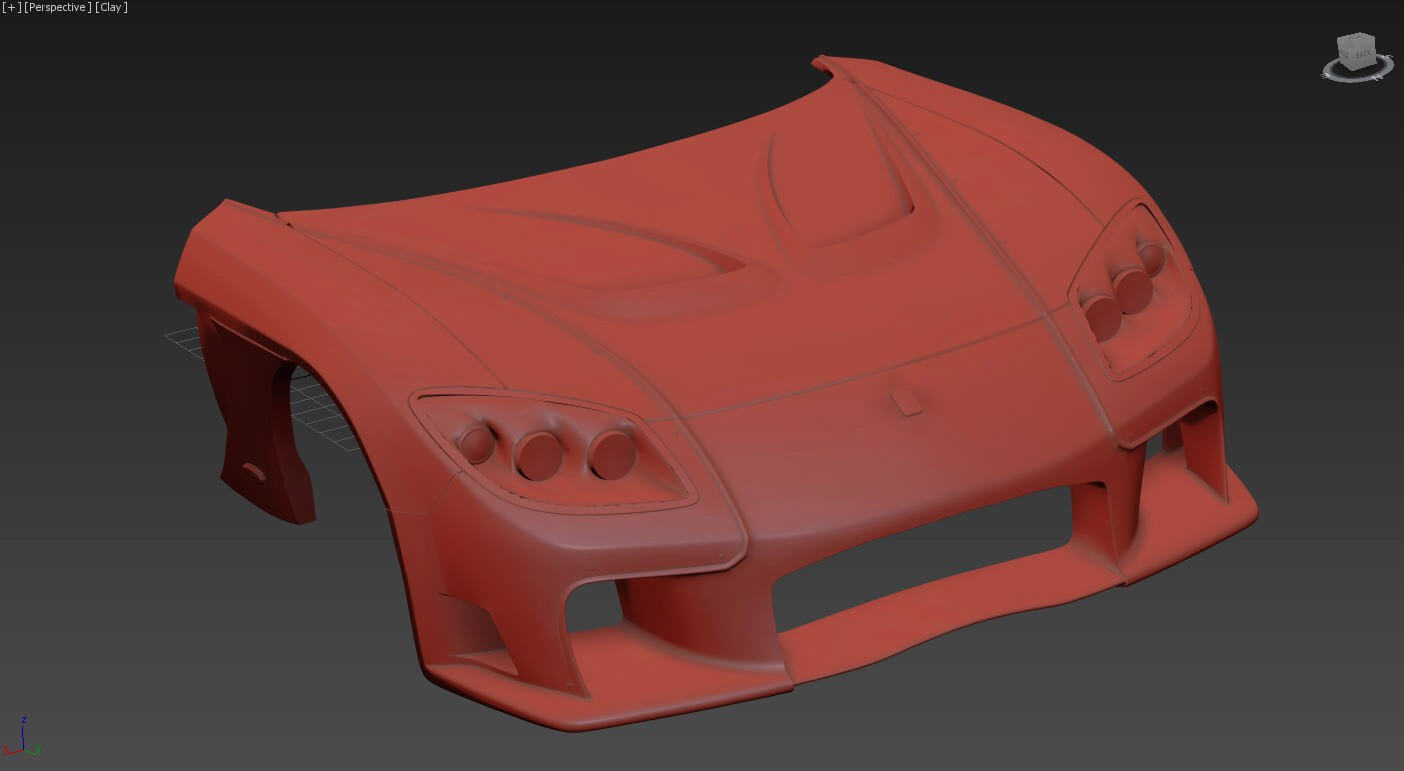 RX7 Veilside Fortune Printable Kit 1-24 3D Model by bayazoff