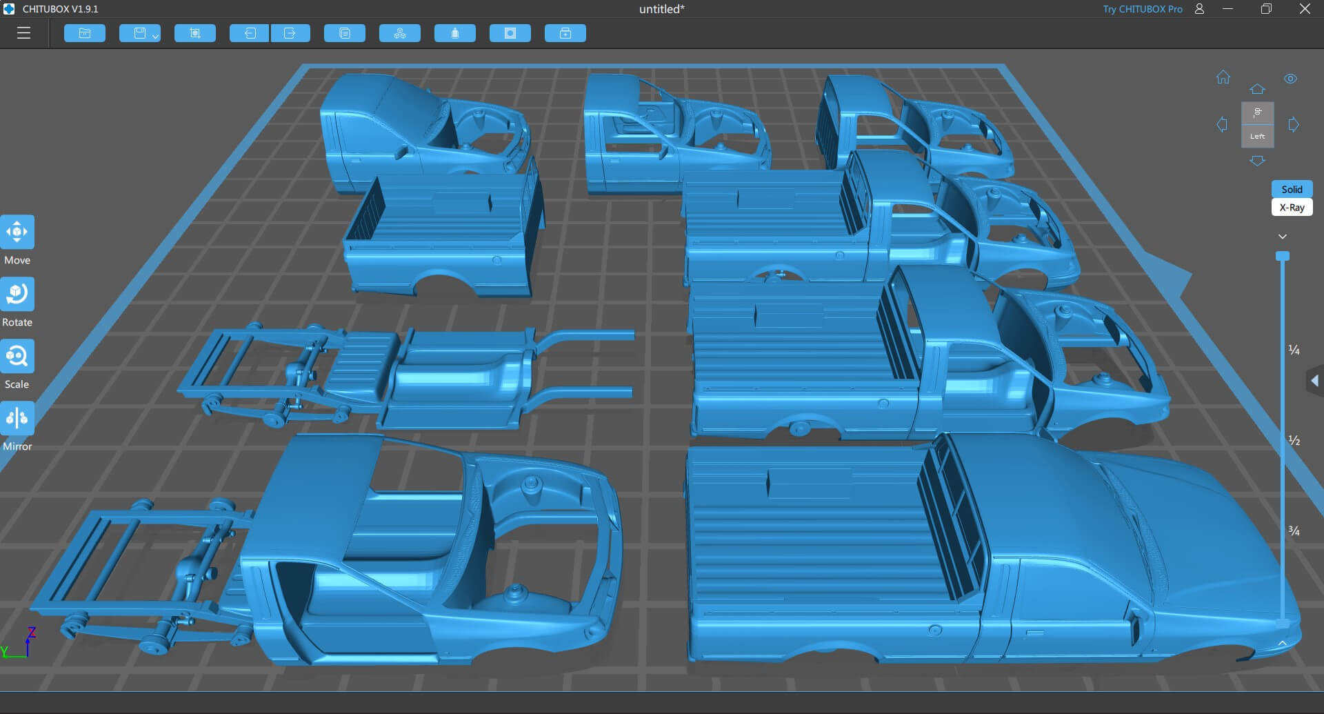 Sierra P100 Pick Up Print Kit - 3D Model by bayazoff
